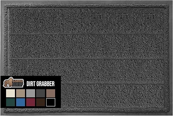 Amazon.com: GORILLA GRIP Dirt Grabber Mesh Doormat, Low-Profile, Stain ...