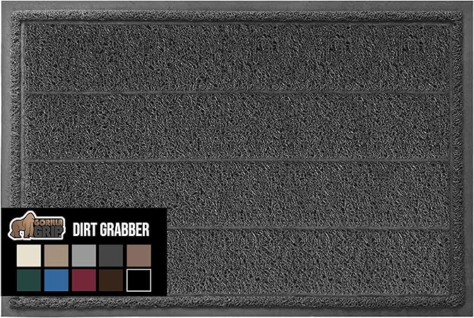 Amazon.com: GORILLA GRIP Dirt Grabber Mesh Doormat, Low-Profile, Stain ...