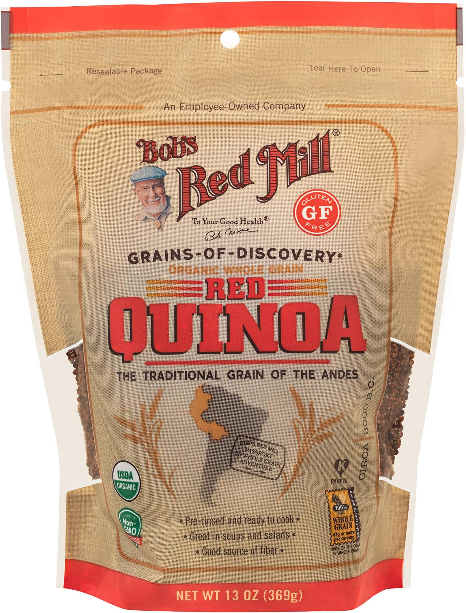 Amazon.com : Bob's Red Mill Organic Grain Quinoa, 26 Ounce Packages ...
