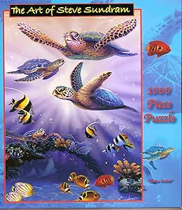 Amazon.com: Steve Sundram 1000 Piece Puzzle Golden Turtles : Toys & Games
