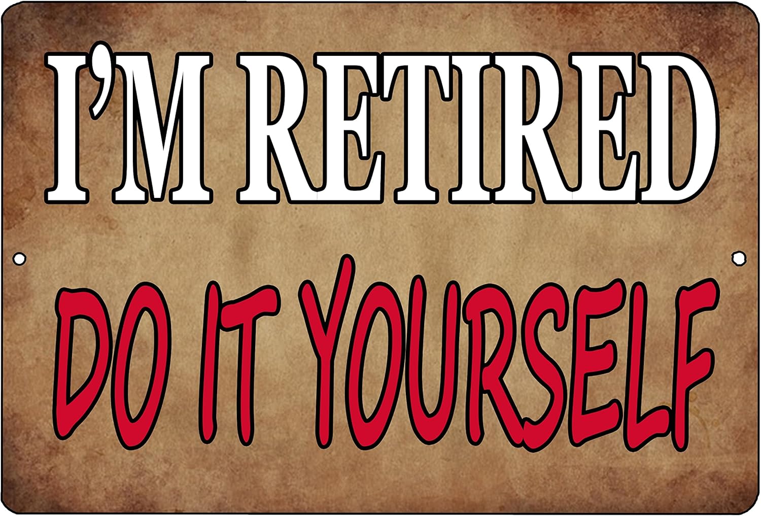 Amazon.com: Rogue River Tactical Funny Sarcastic Retirement Metal Tin ...