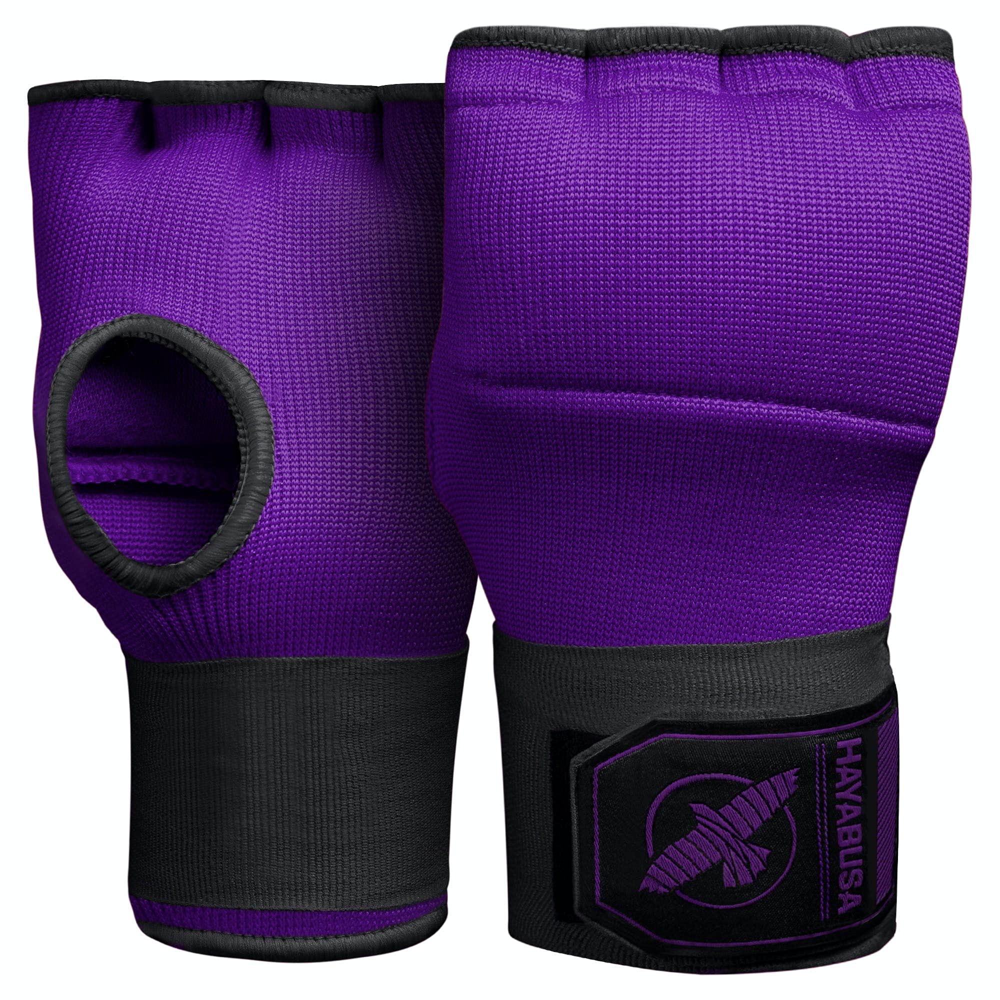 Snapklik.com : Hayabusa Quick Gel Boxing Hand Wrap Gloves - Purple/Black