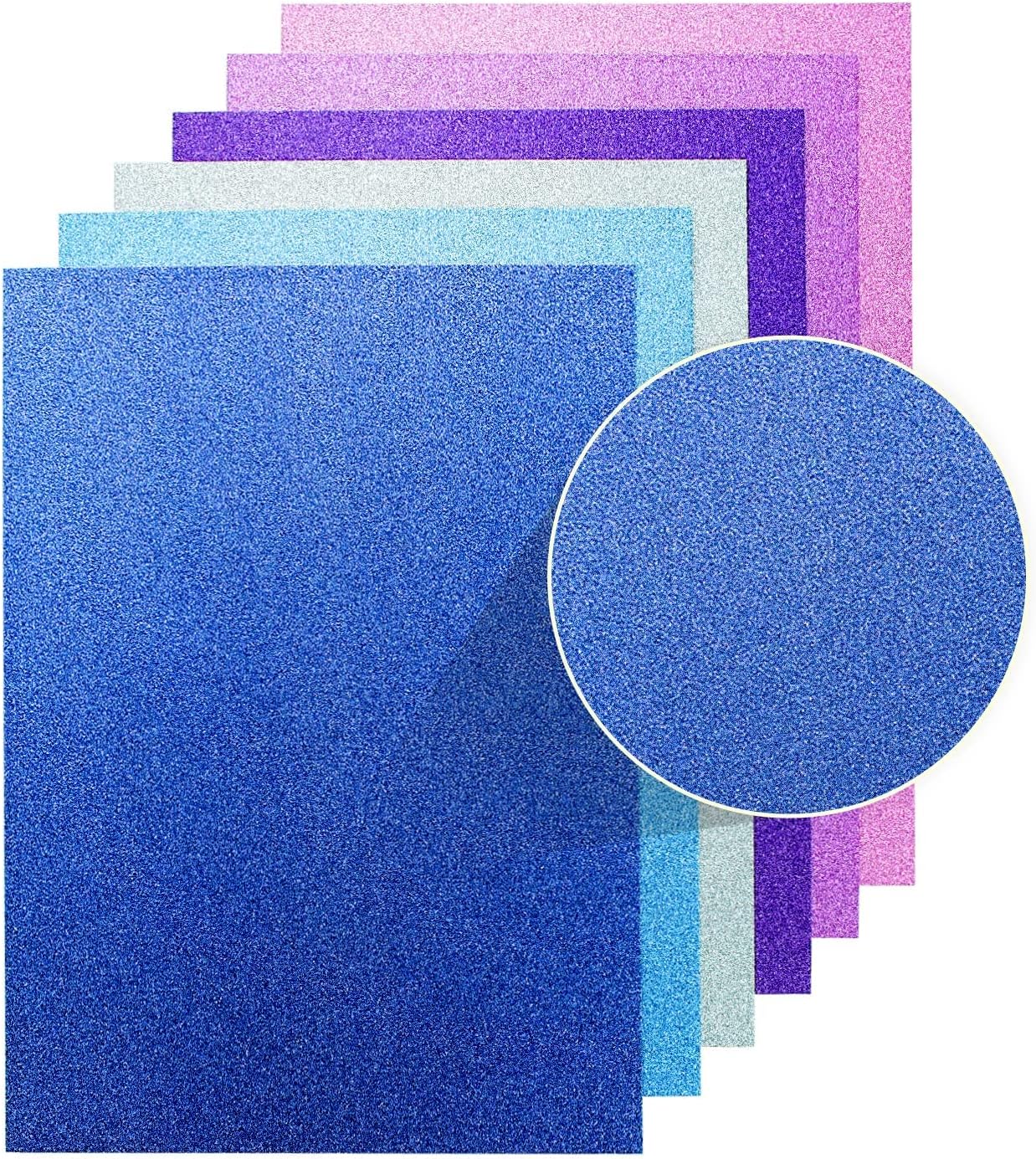 Amazon.com : 24 Sheets Metallic Foil Card Stock Paper 12 Assorted ...