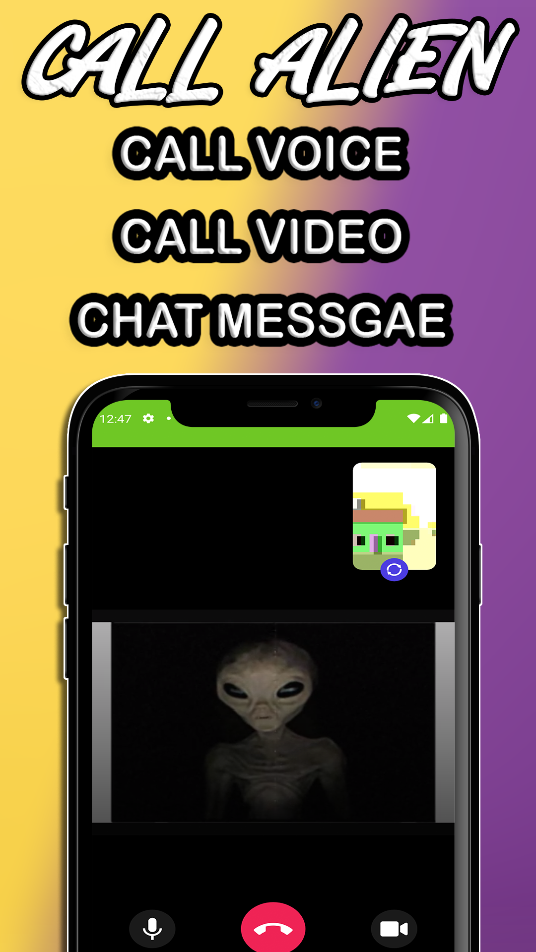Fake Video call Alien - Prank call & Video from Alien and chat | NO ADS ...