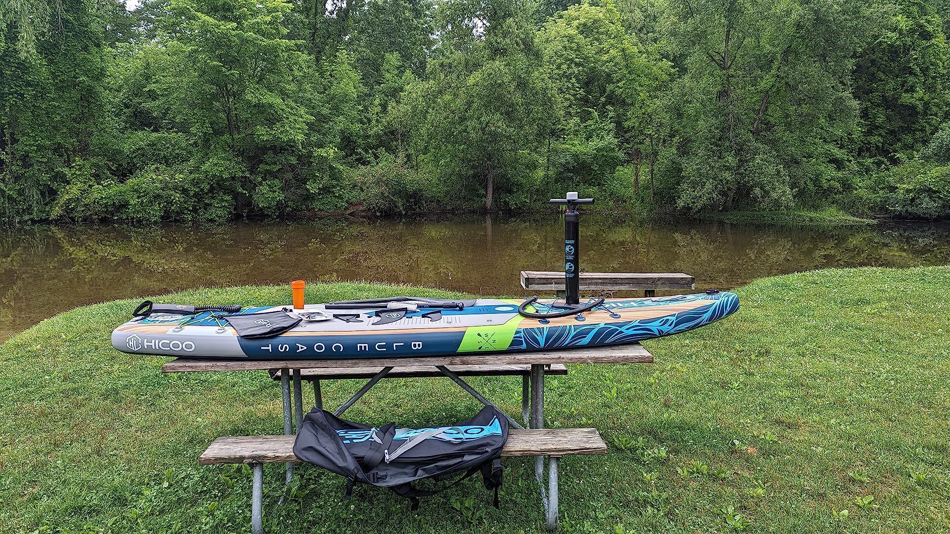 $10/mo - Finance HICOO 11'×34"×6" Extra Wide Inflatable Paddle Board ...