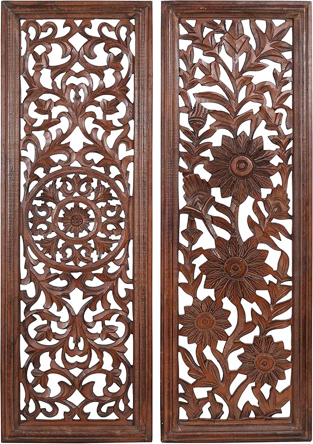 Amazon.com: Wooden Designer Wall Hanging Plaques, Wall Plaque Wall ...