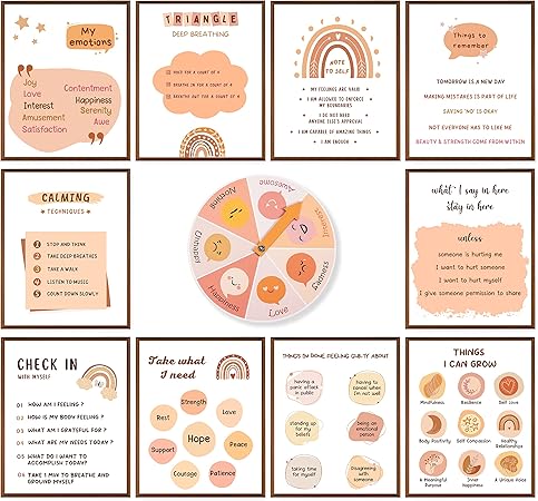 97 Decor Mental Health Posters - Boho Classroom Decor for Teachers ...