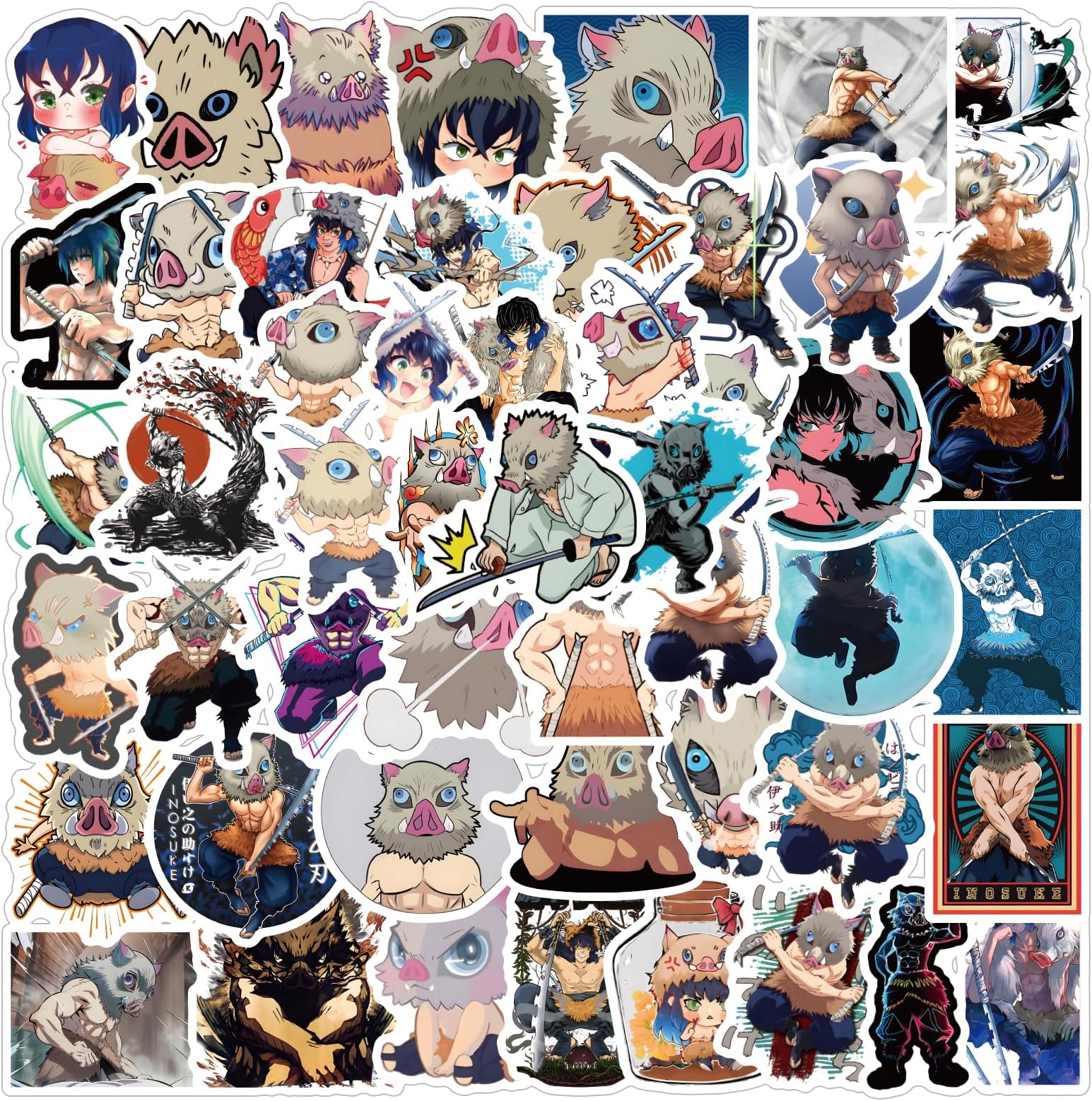 Amazon.com: Cartoon Anime Stickers for Anime Fans - Cartoon Anime Party ...