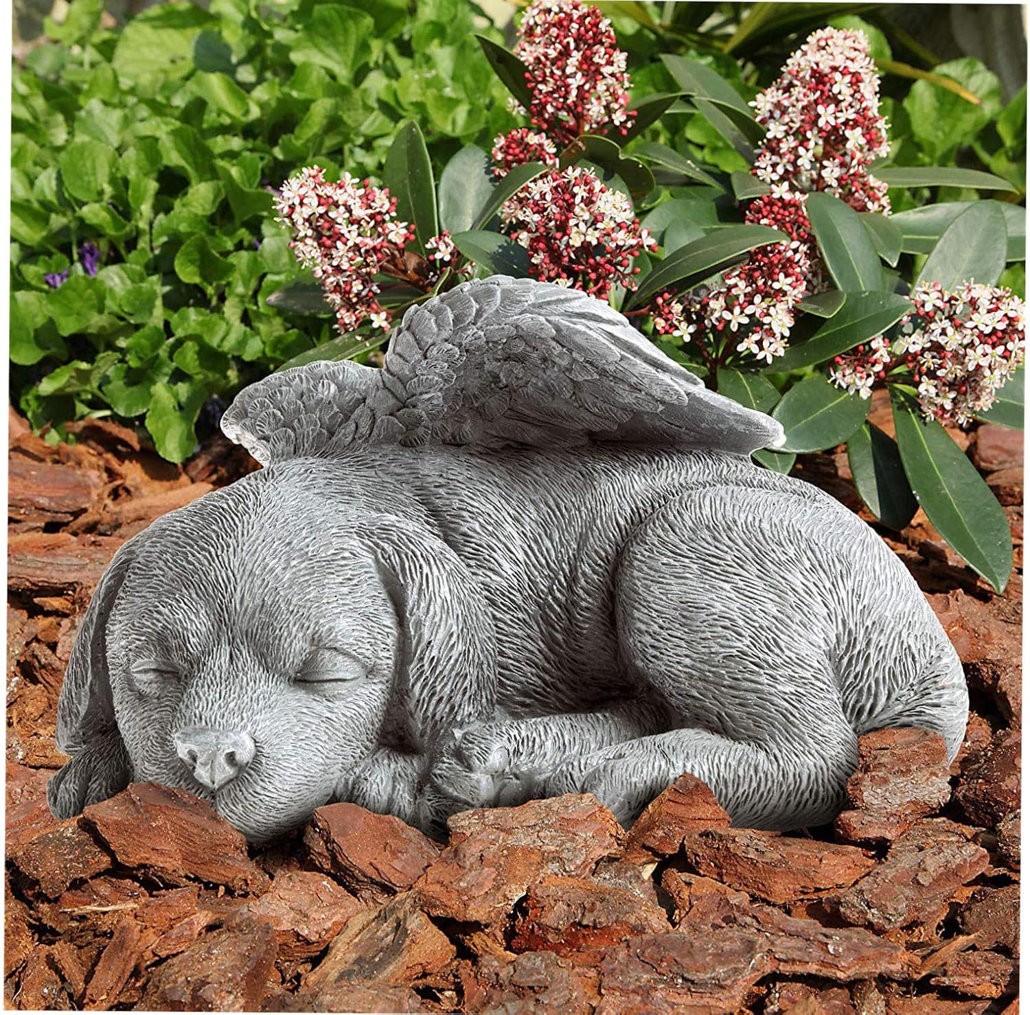 Amazon.com: Purе Gаrdеn Premium Memorial Statue-Sleeping Angel Dog ...