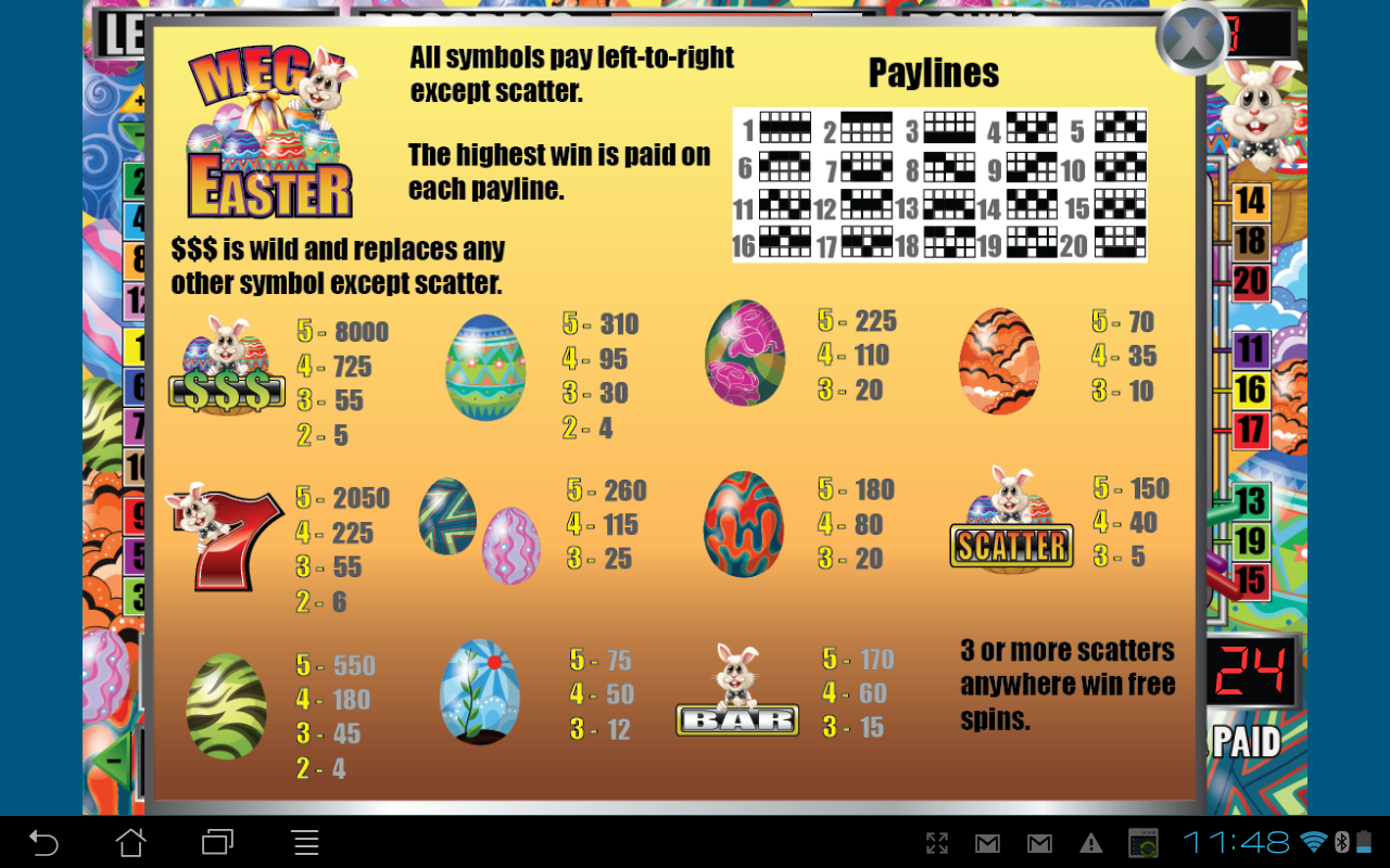Mega Easter Slot Machine - App on Amazon Appstore