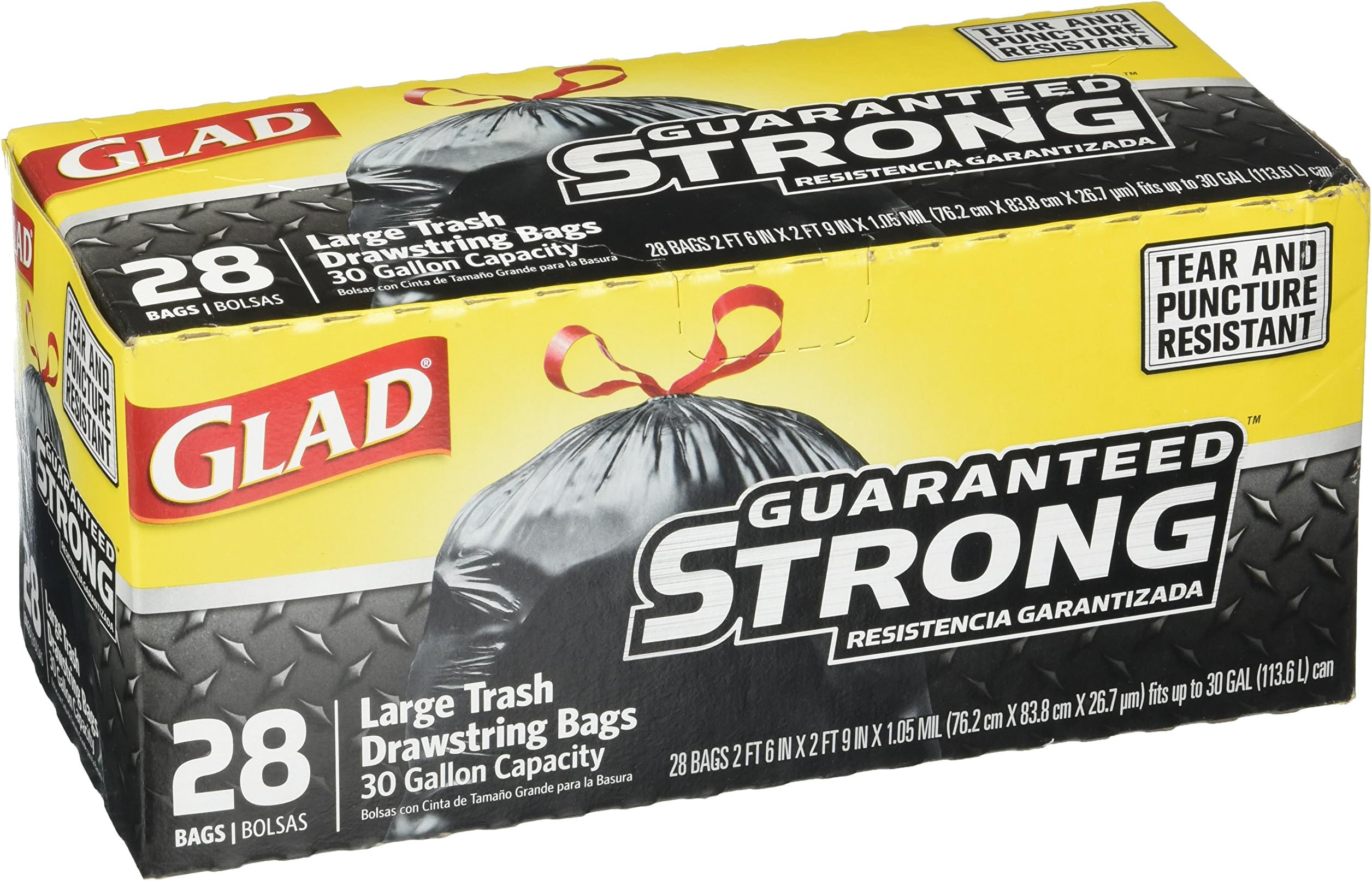 Amazon.com: Glad Large Trash Drawstring Bags : Health & Household