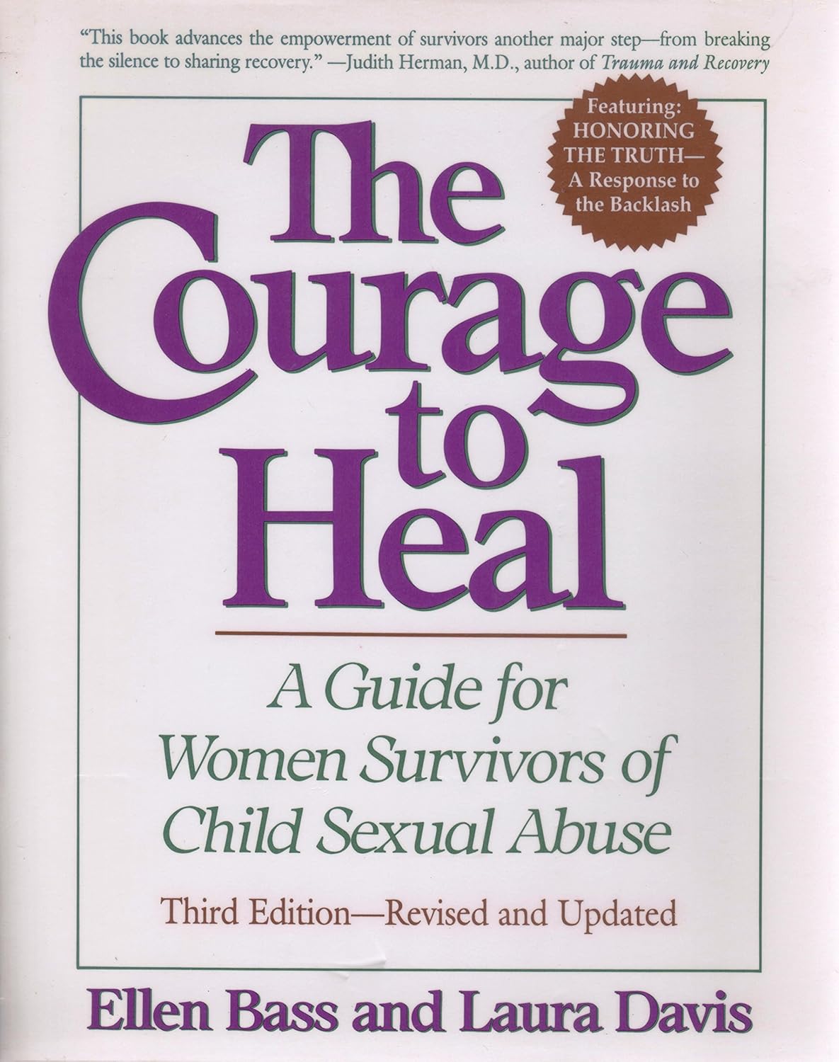 The Courage To Heal - Third Edition - Revised And Expanded: A Guid ...