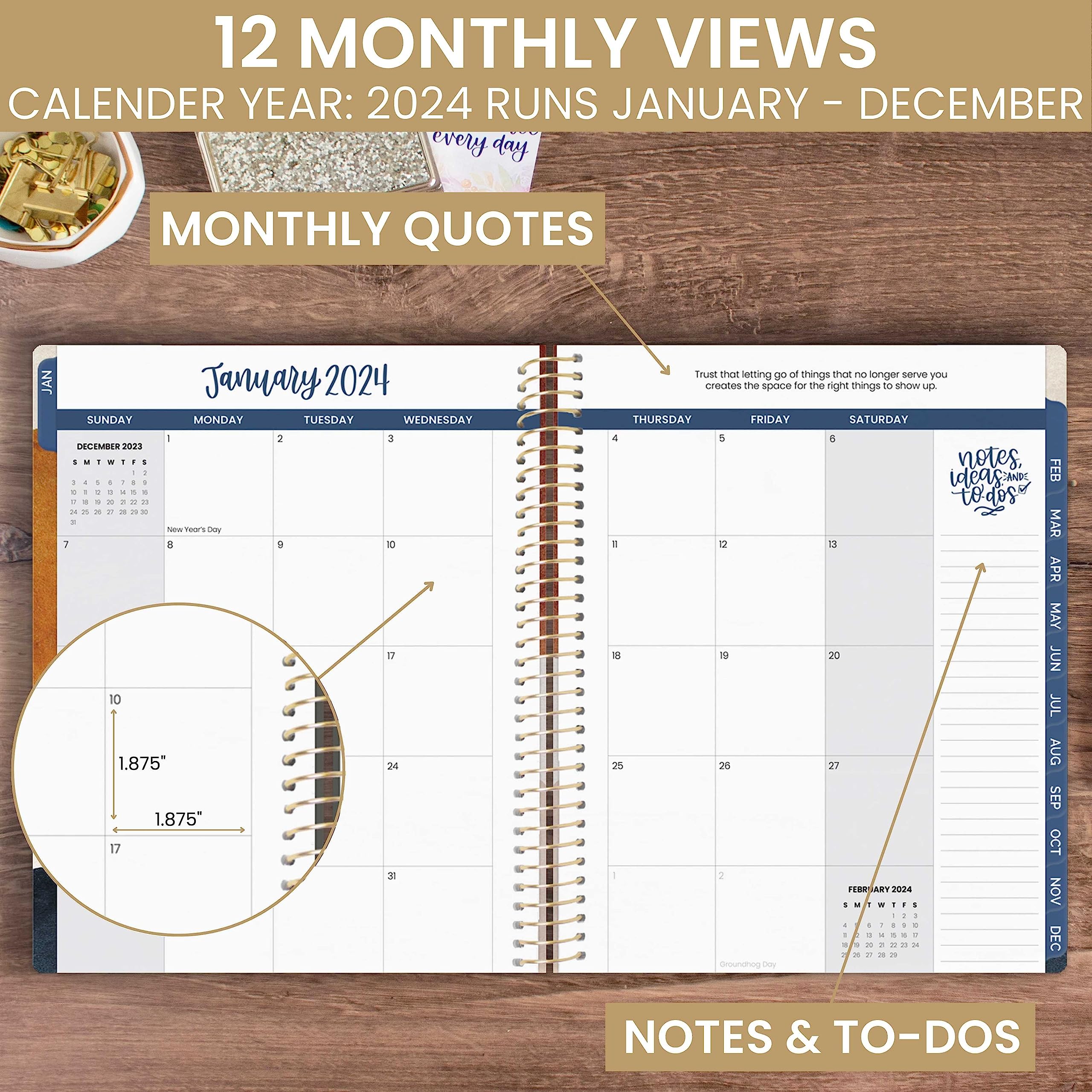 Snapklik.com : Bloom Daily Planners 2024 (8.5" X 11") Calendar Year Day ...