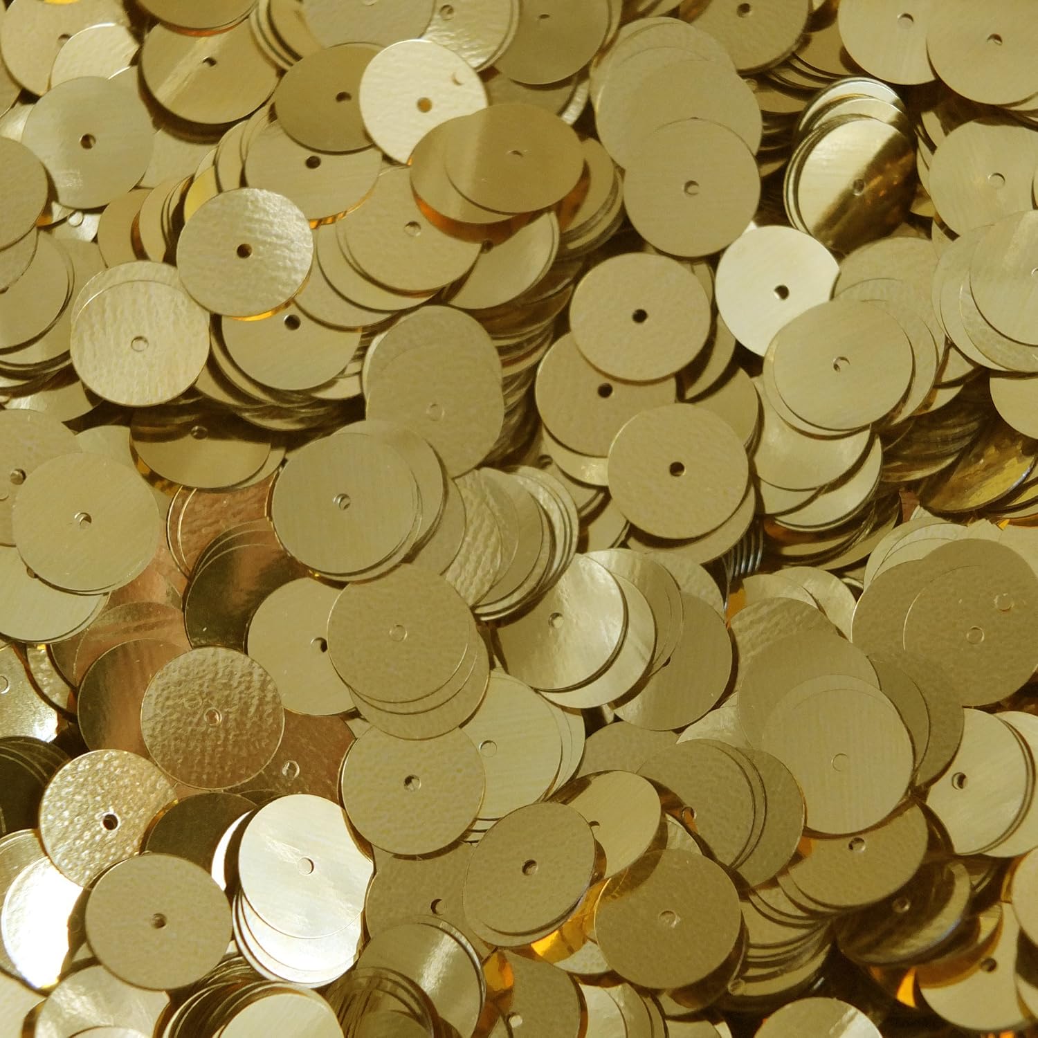 Amazon.com: 10mm Flat Sequins ~ Gold ~ Loose Sequins Paillettes for ...
