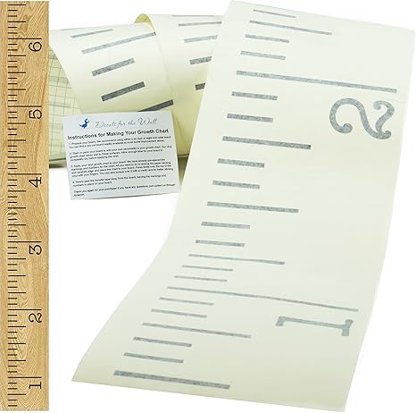 Amazon.com: Vinyl Growth Chart | Single Transfer for Easy Application ...