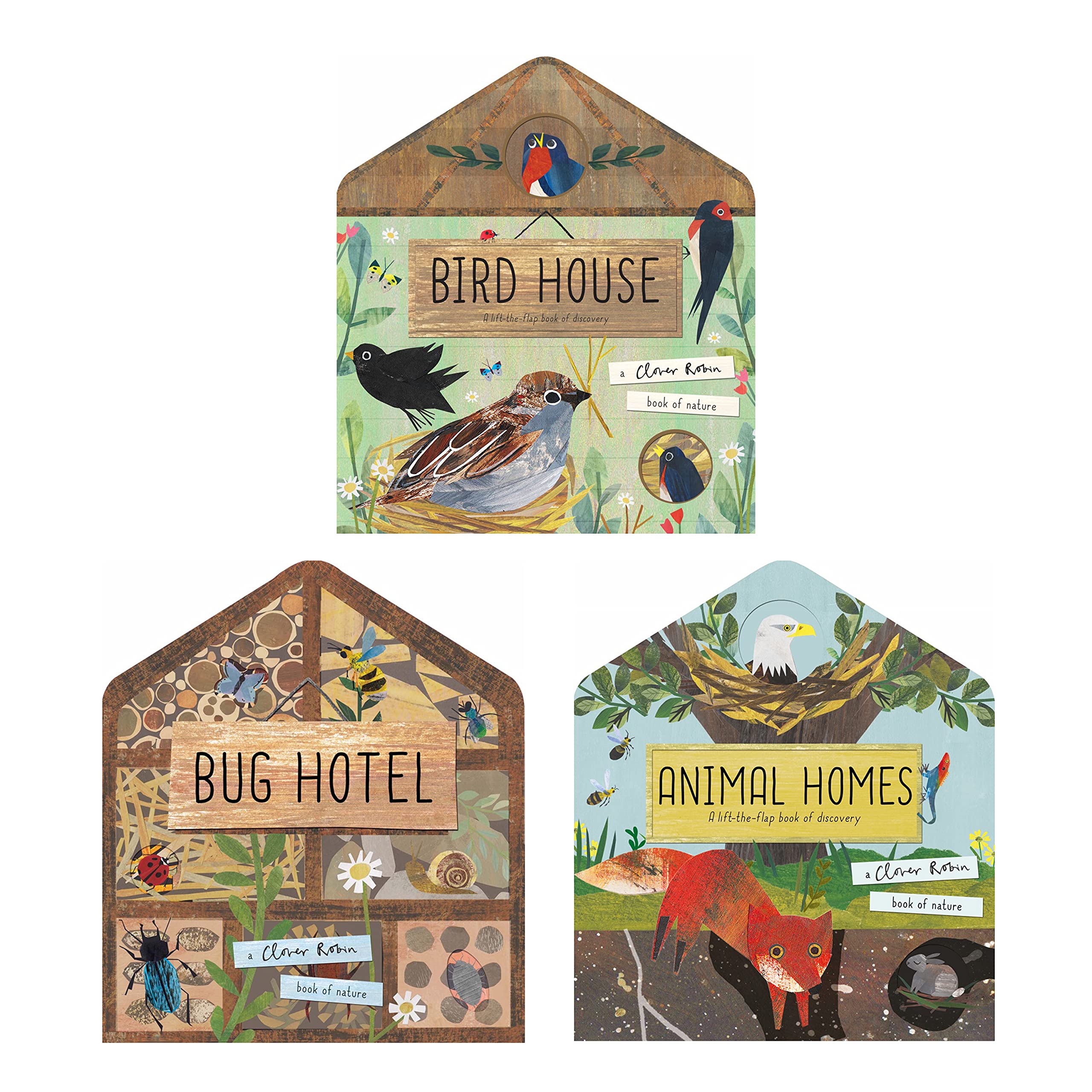 A Clover Robin Book of Nature Series 3 Books Lift-the-flap Collection ...