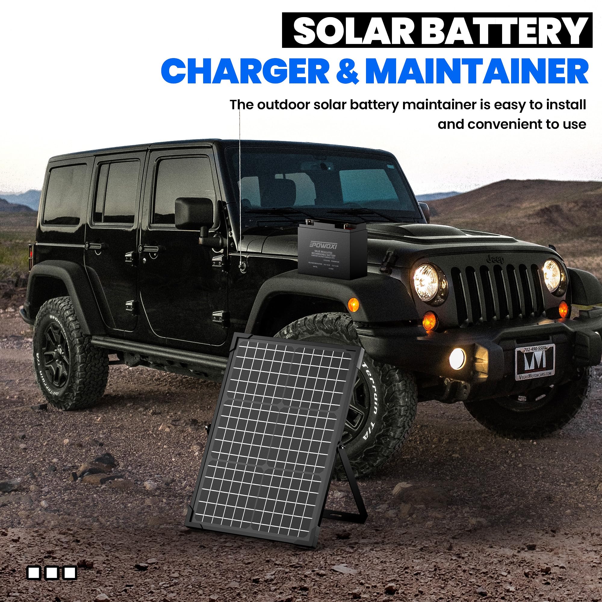 Snapklik.com : POWOXI 30W Solar Panel Kit, 12V Solar Battery Charger ...