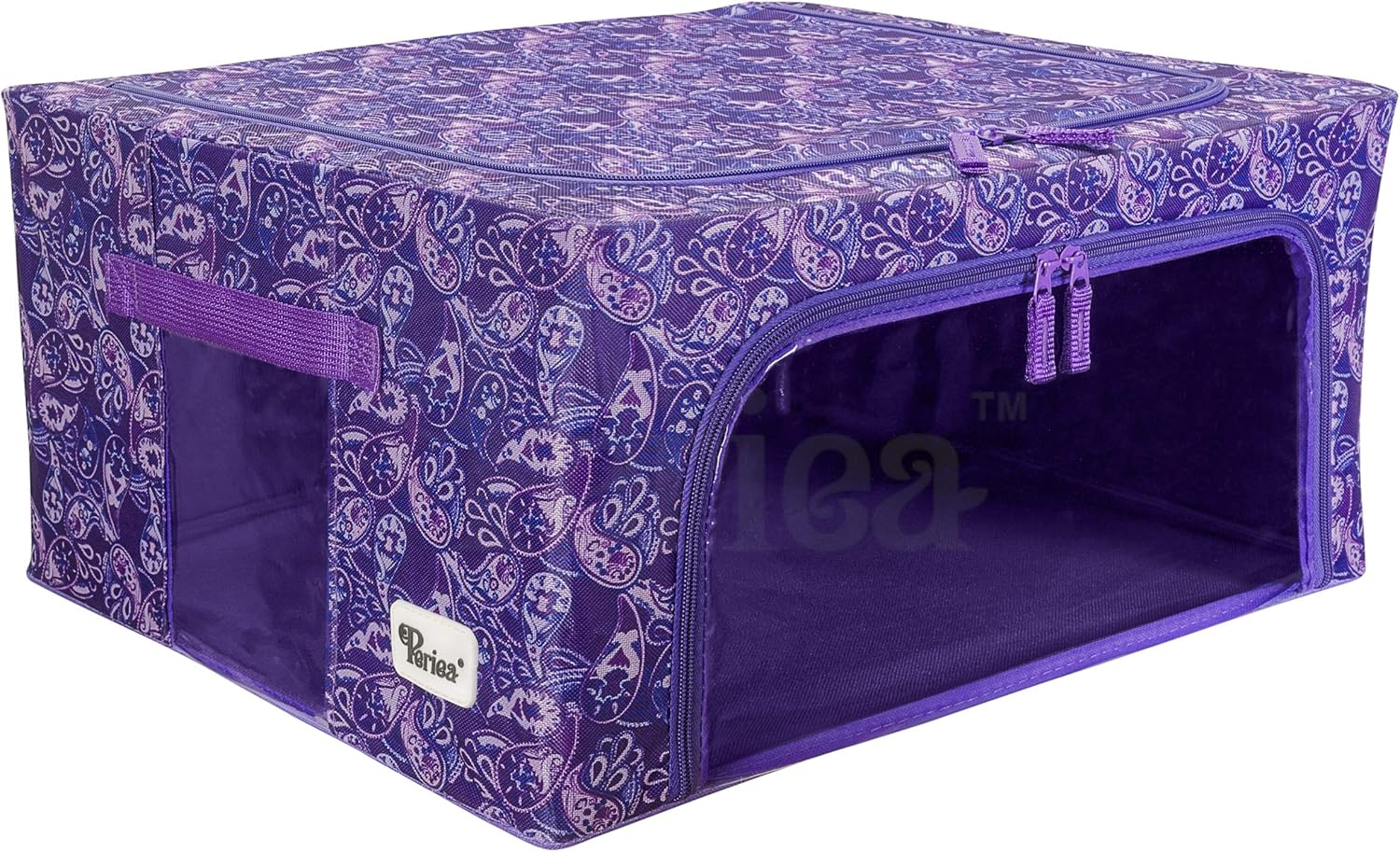 Periea ‘Beau’ Folding Collapsible Stackable Fabric Home Storage Boxes ...