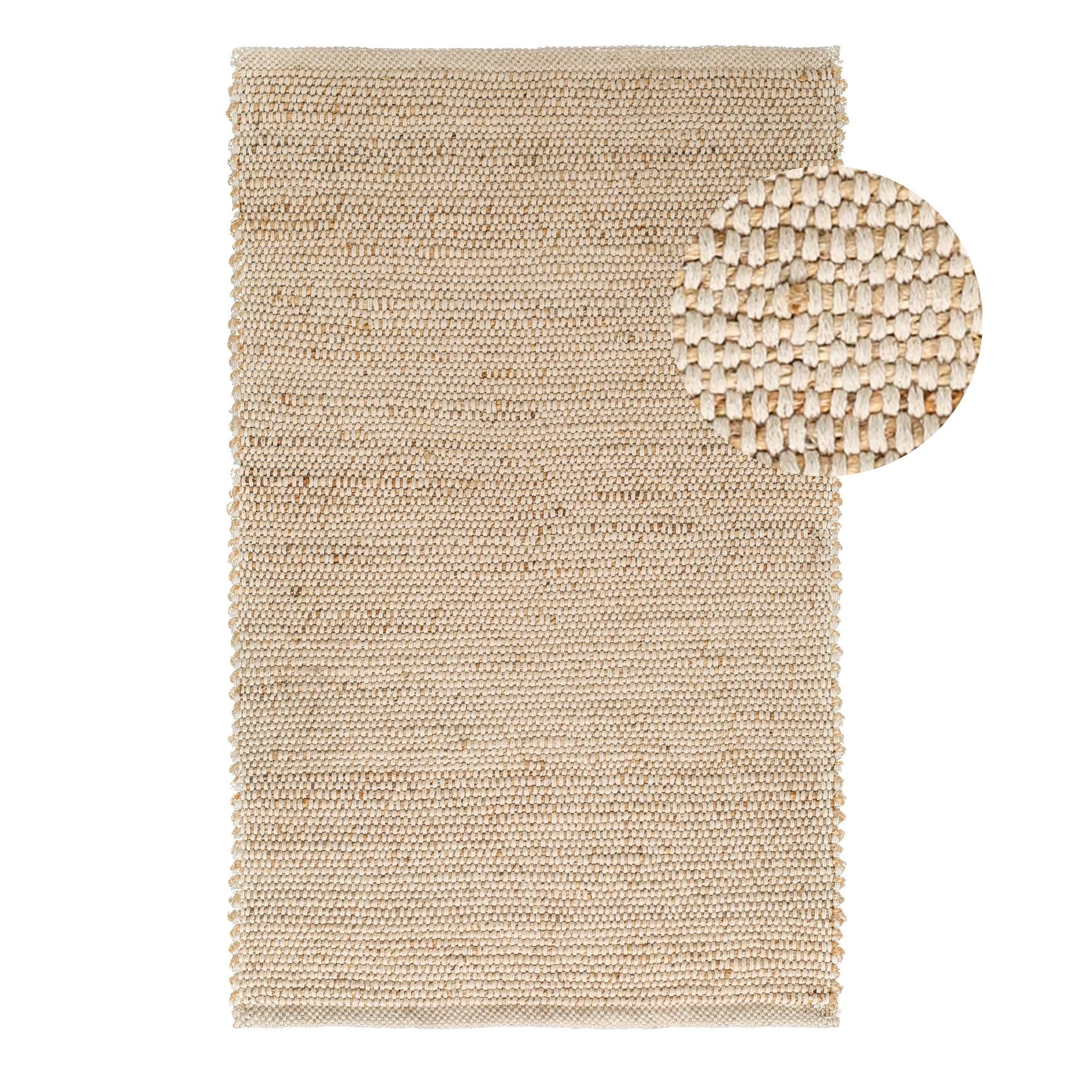 RIANGI Braided Rugs, 3x5 Rug - Small Area Rugs 3x5 Outdoor Jute/Cotton ...