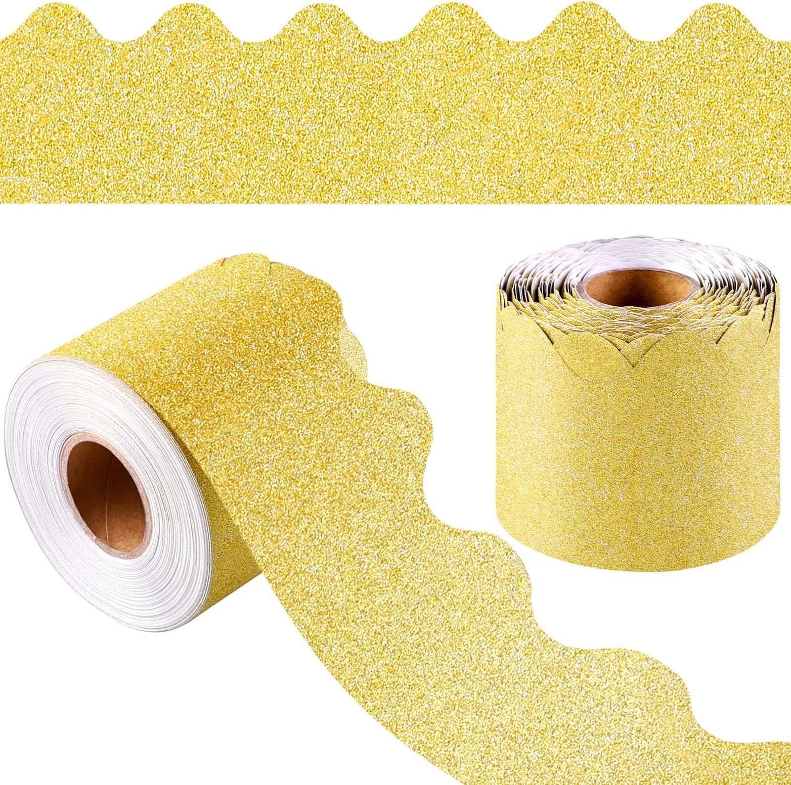 Amazon.com: 80 Feet Gold Confetti Bulletin Board Borders Bulletin Board ...