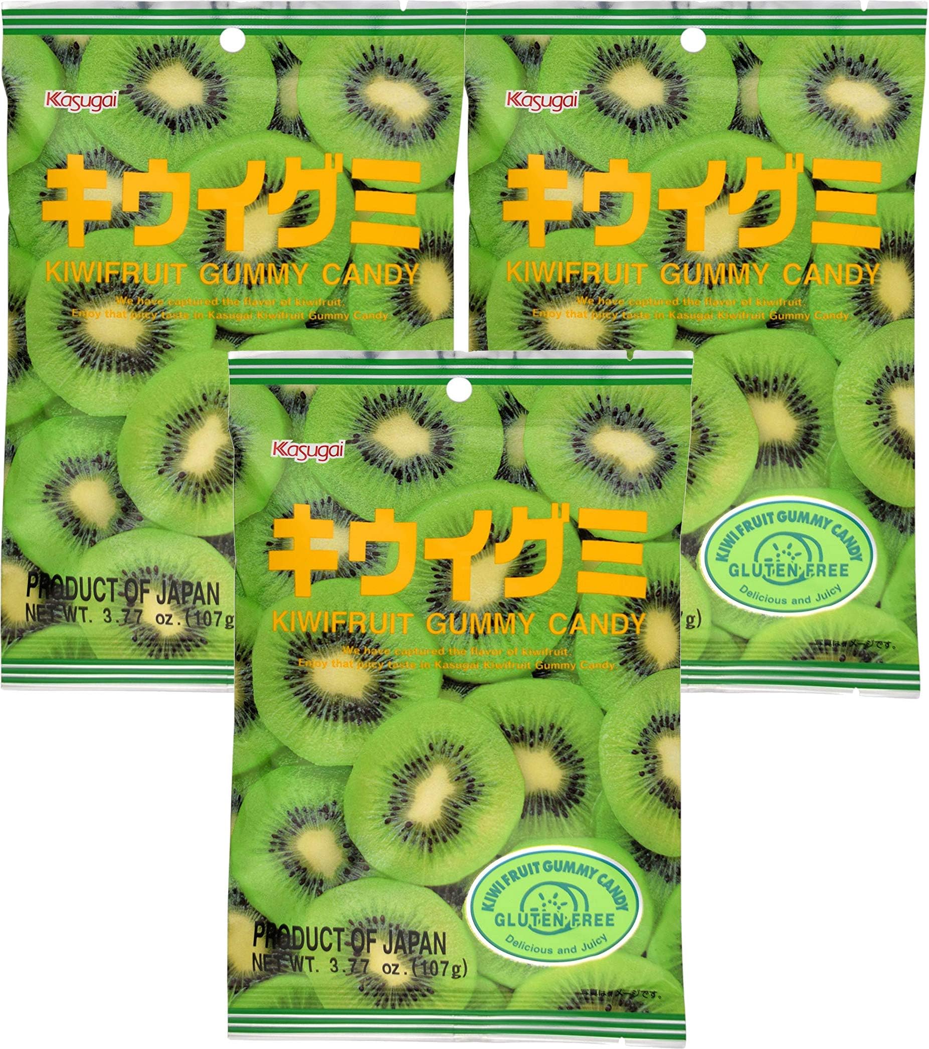 Amazon.com : Japanese Fruit Gummy Candy from Kasugai - Grape - 107g ...