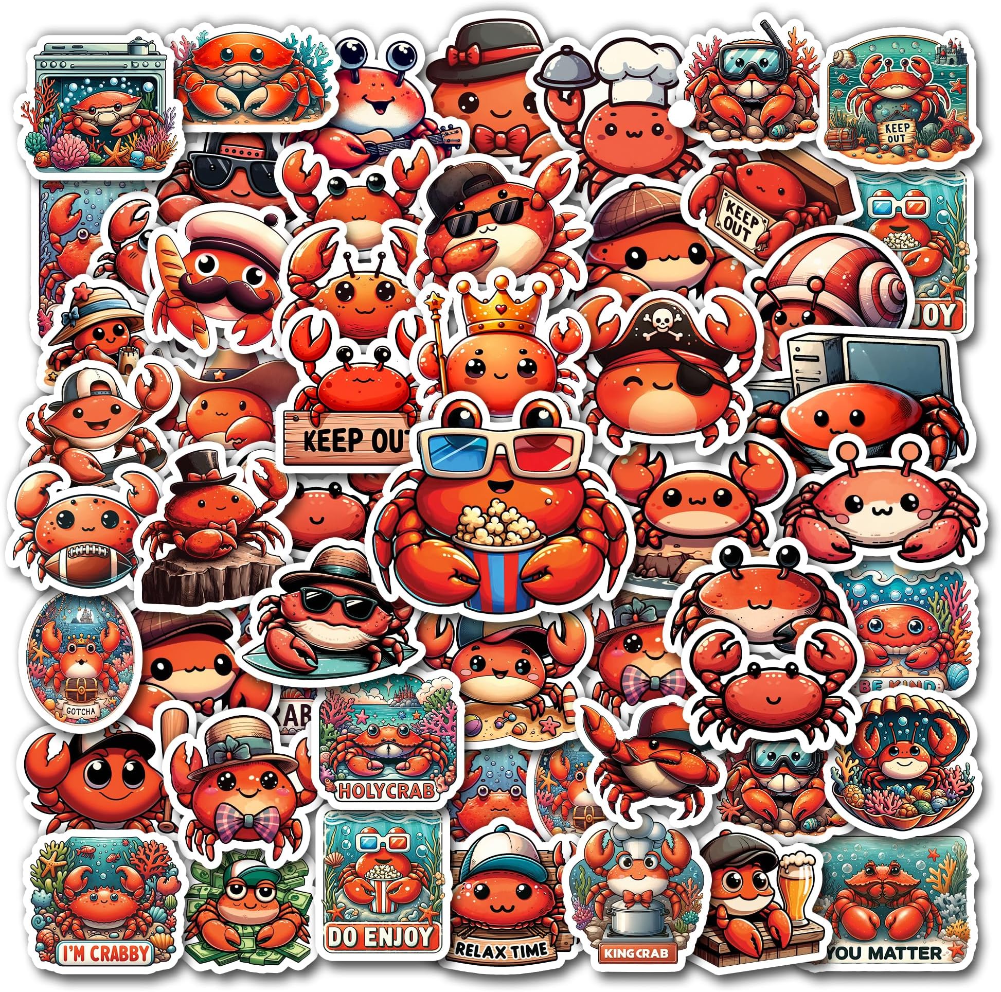 Amazon.com: 500 Lobster Party Decorations Labels Roll Stickers Beach ...