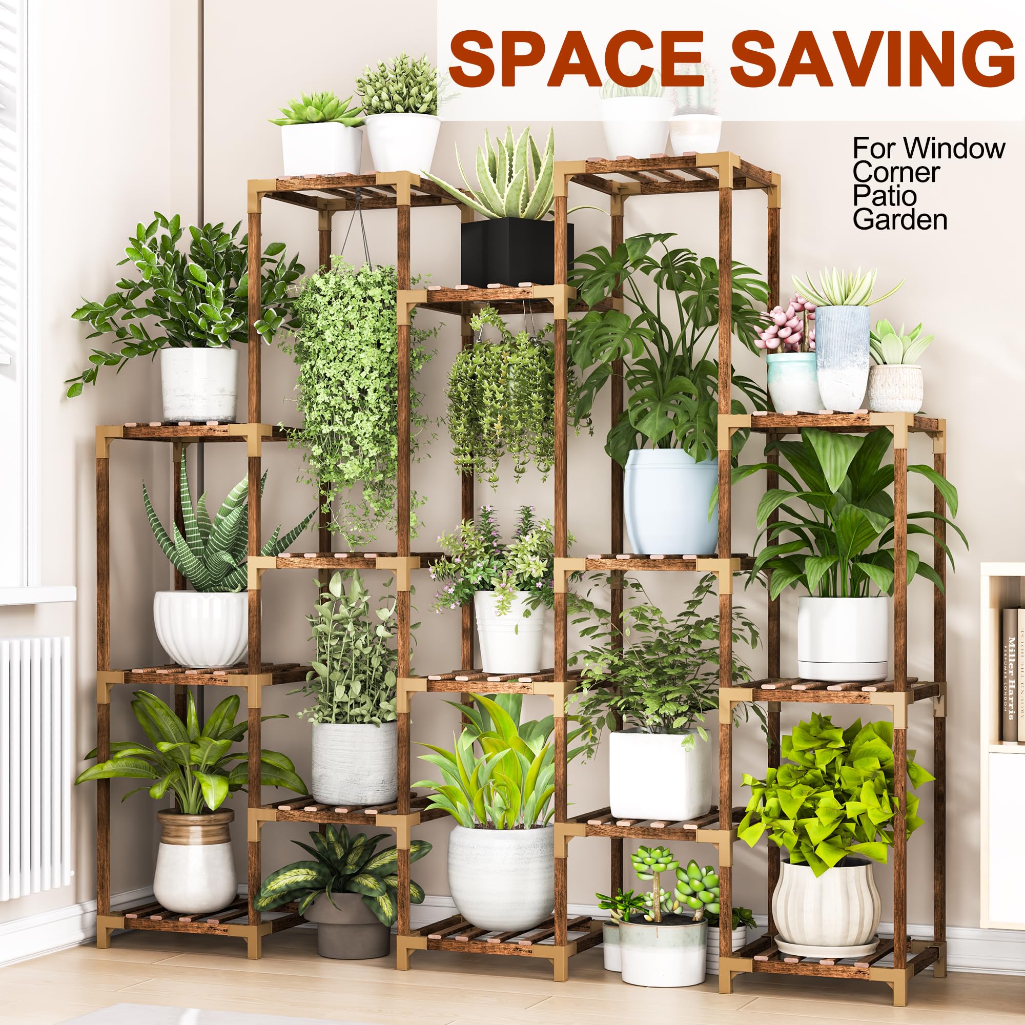 Snapklik.com : 17 Tier Large Plant Stand Indoor Outdoor, Tall Plant ...