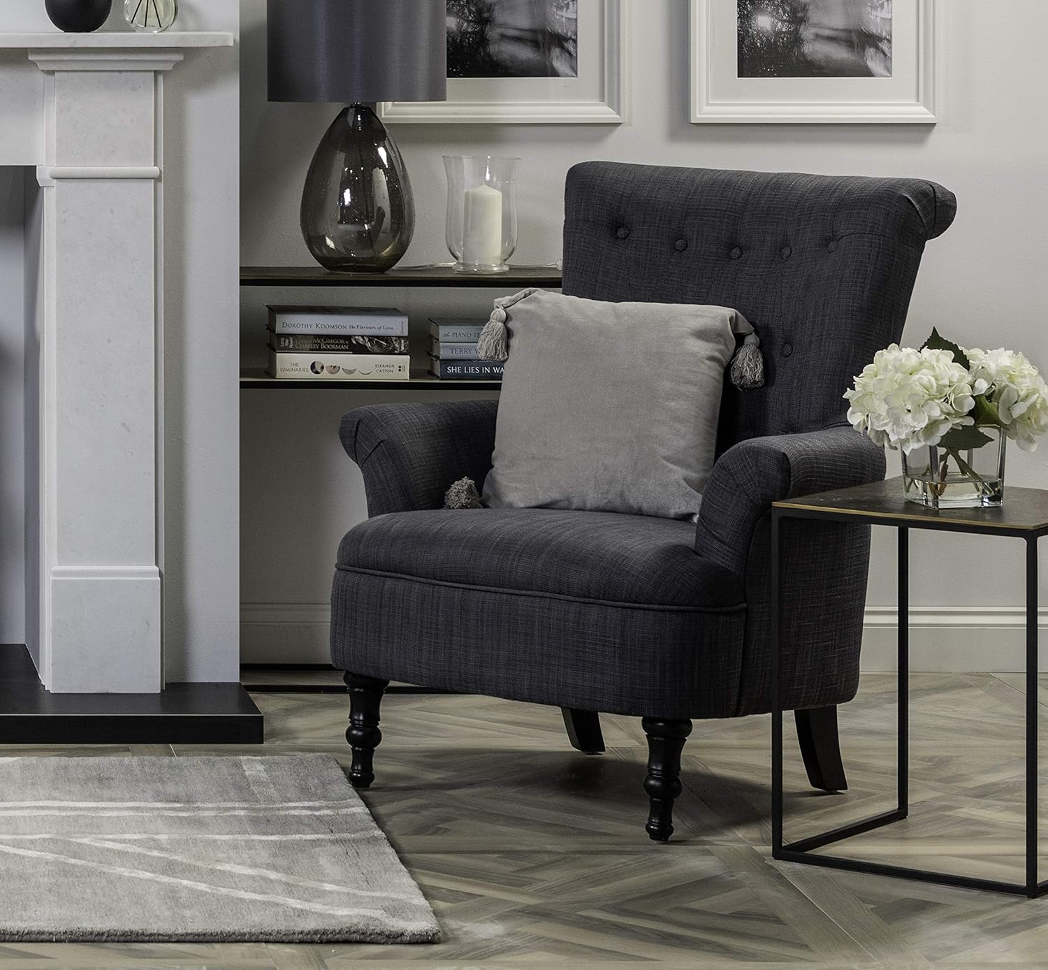 Birlea Edinburgh Chair - Fabric, Steel : Amazon.co.uk: Home & Kitchen