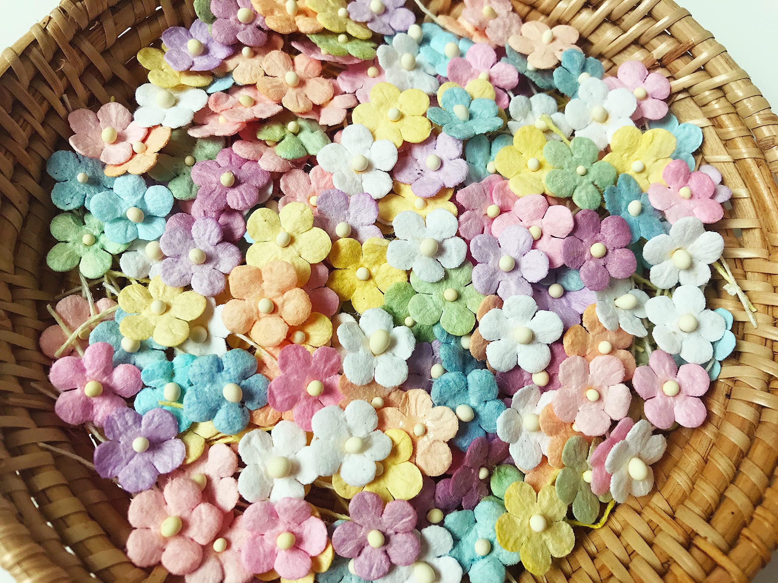 Amazon.com: RATREE 888 Handmade 100 Pcs Mixed Color Mulberry Paper ...