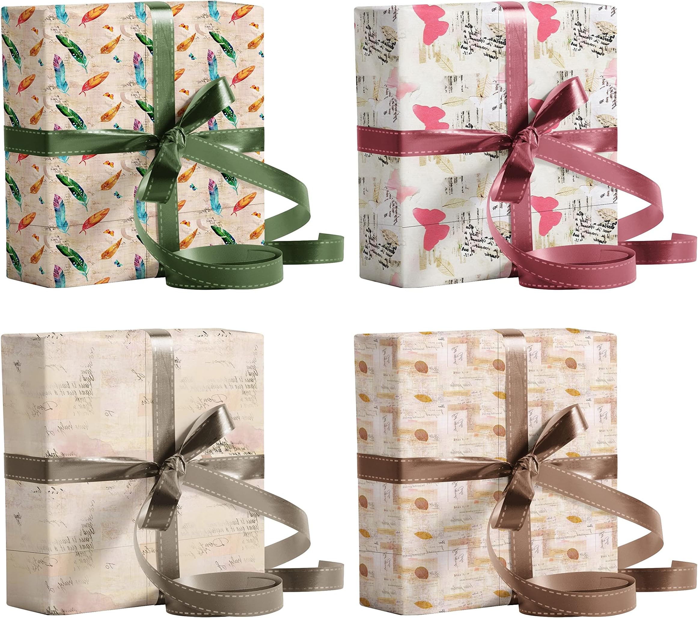 Dovetail Tiffany Square Gift Wrapping Paper Sheet Pack of 20 : Amazon ...