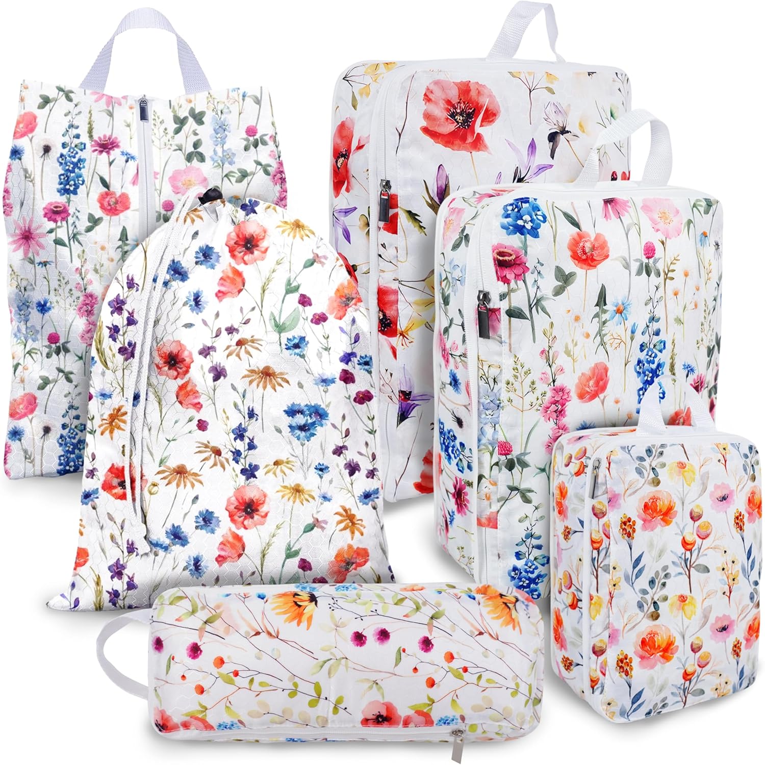 Amazon.com: Compression Packing Cubes for Suitcases, 6 Set Travel ...