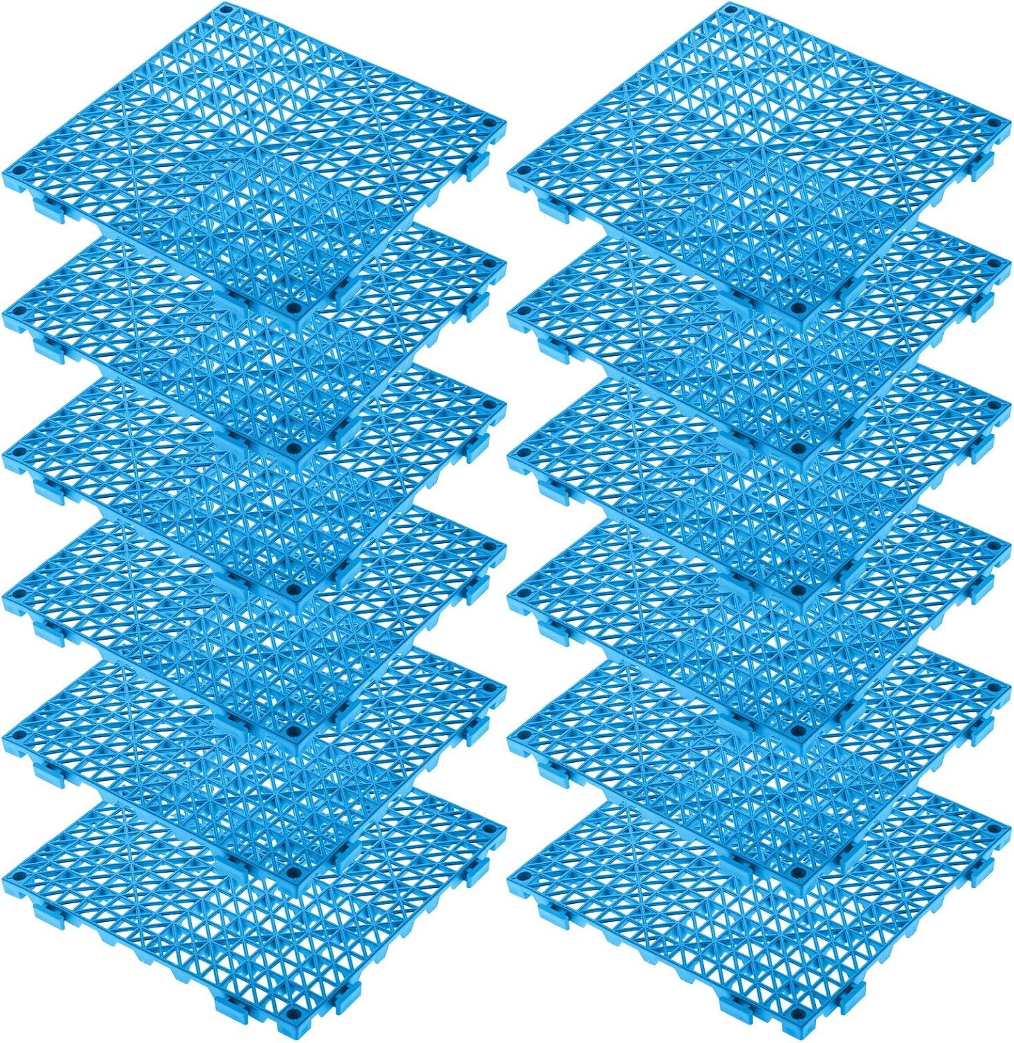 Amazon.com: 12 PCS Lightweight Nestable Pallets Plastic Pallets Plastic ...