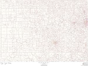 Amazon.com : Kansas ZIP Code Map - 48" x 36" Laminated : Office Products