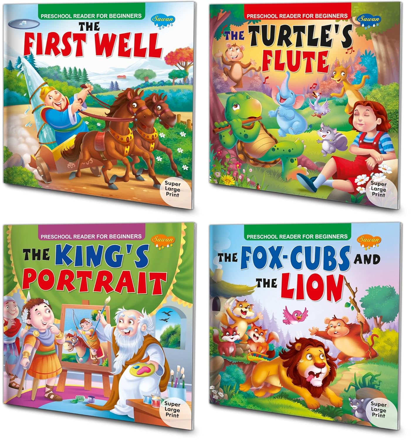 Buy Sawan Story Books for Beginners & Early Readers Pack of 4 Books ...