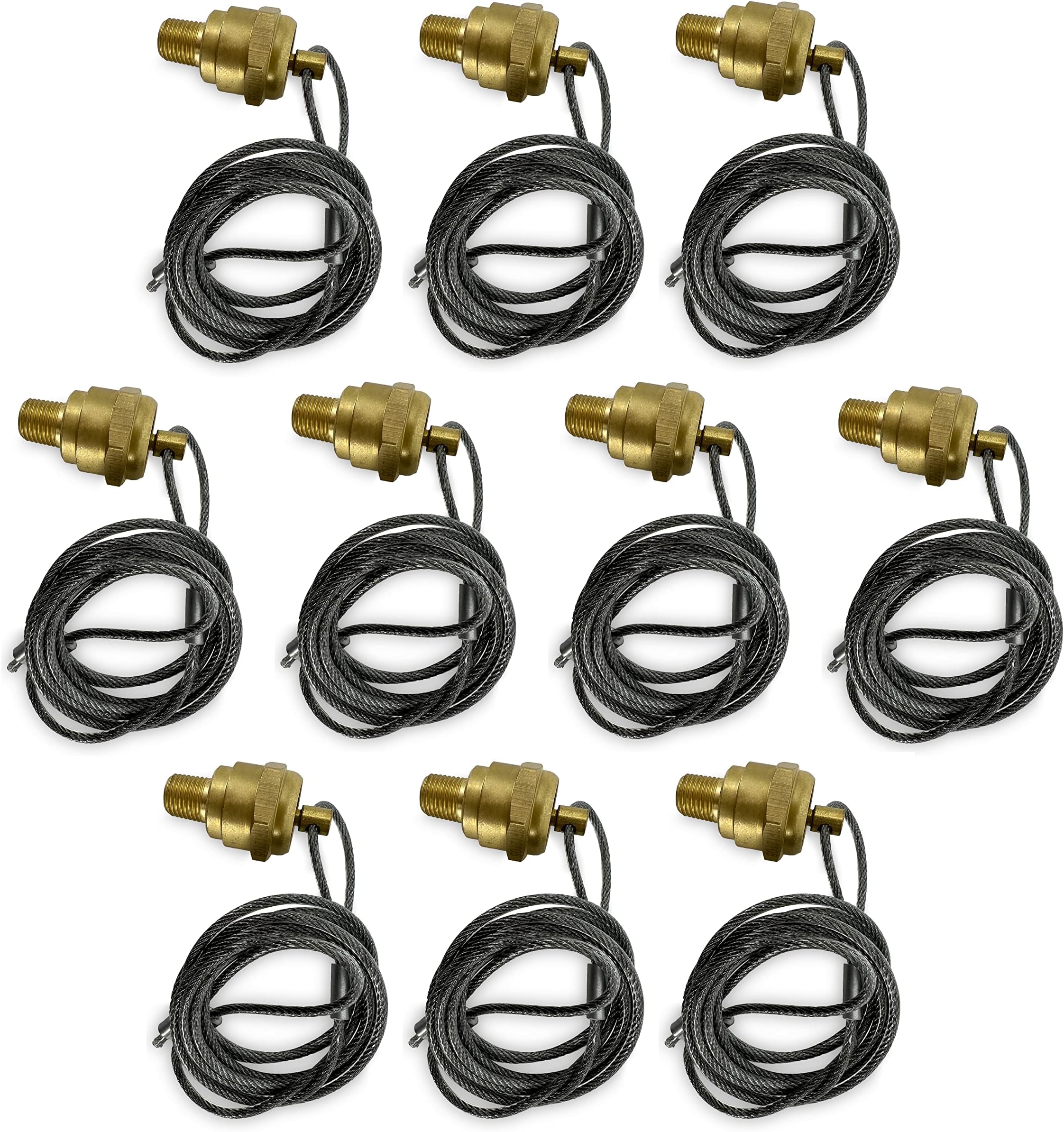 Amazon.com: TORQUE 10 pcs of Air Tank Drain Valve with 60" Cable Valve ...