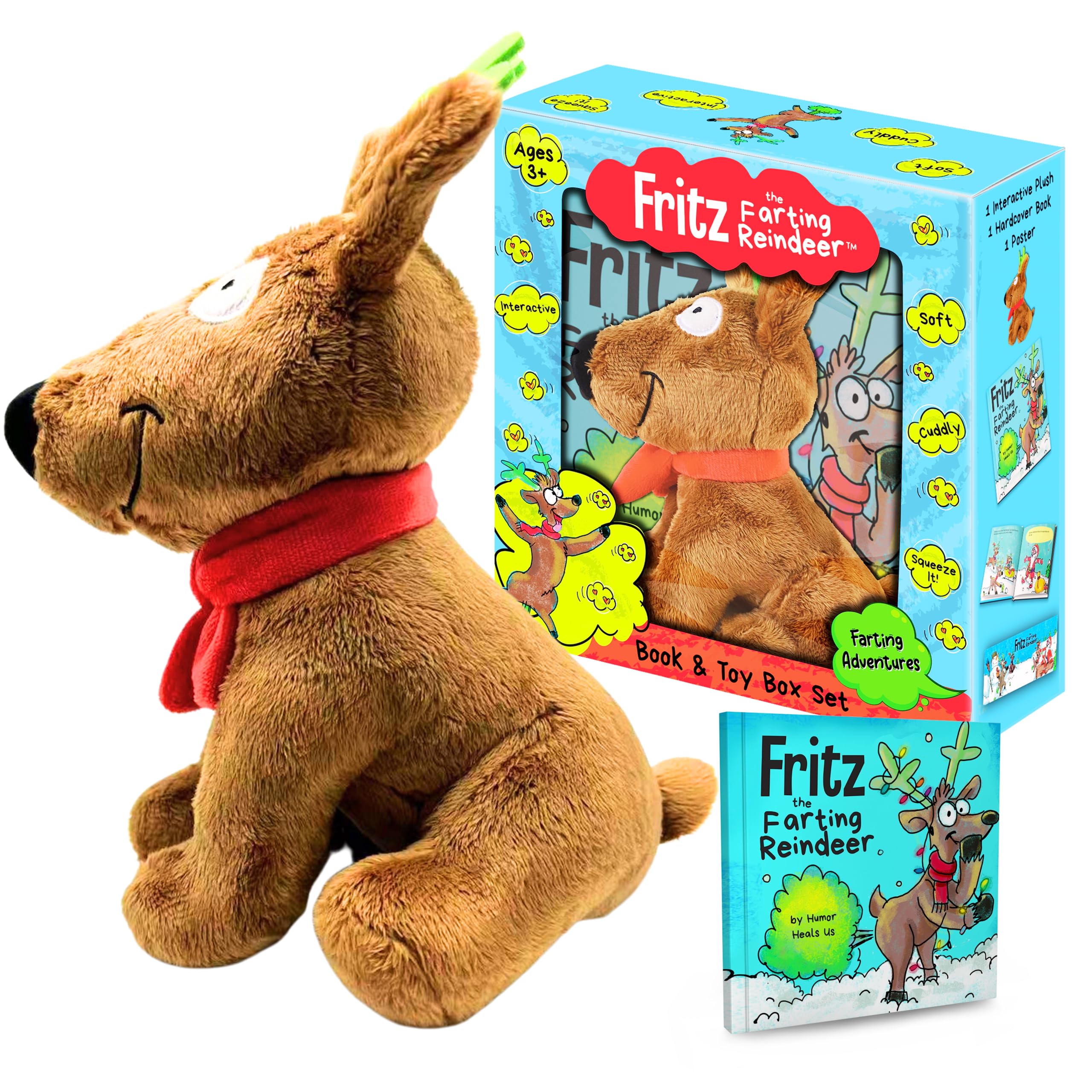 Snapklik.com : Fritz The Farting Reindeer Interactive Farting Toy Book ...