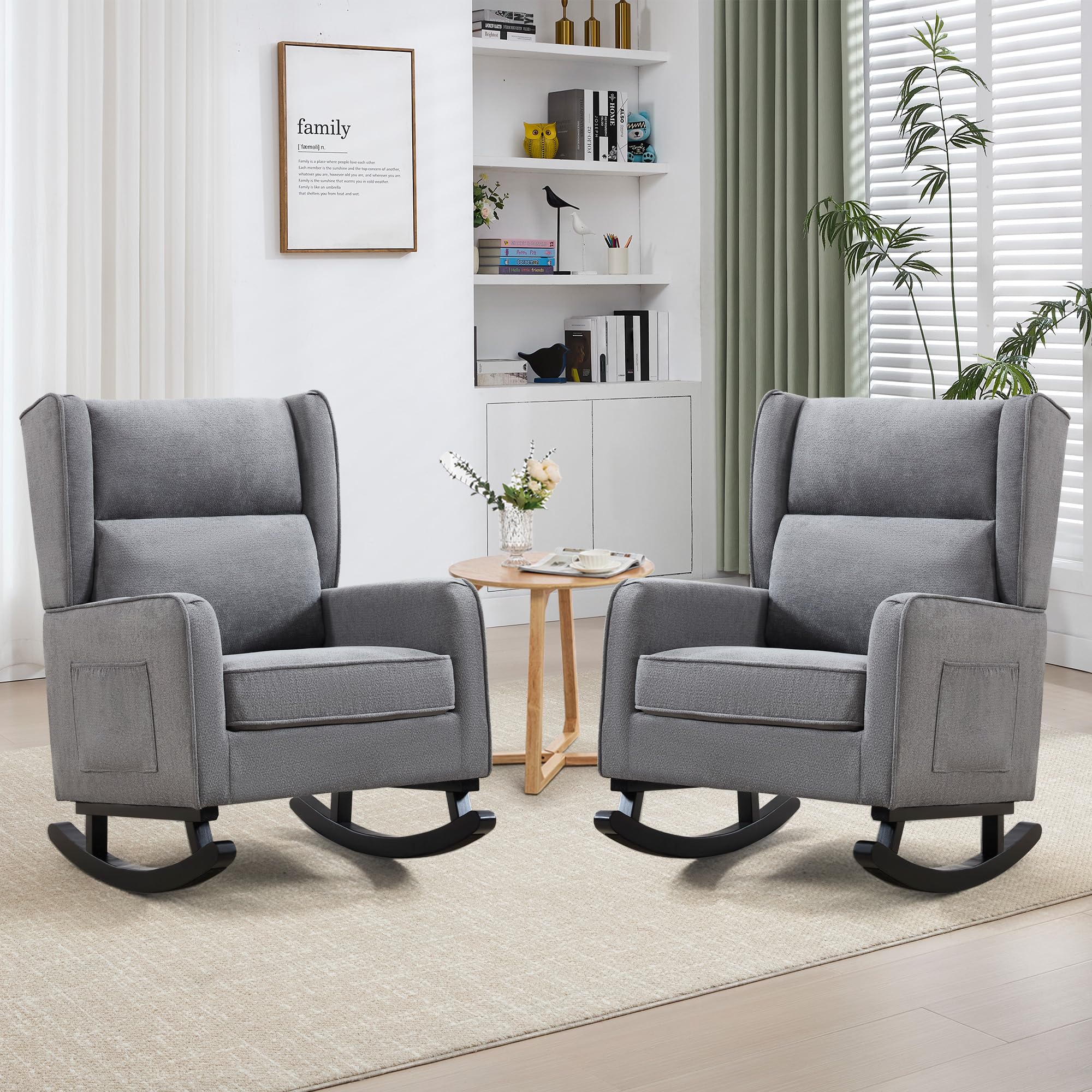 Amazon.com: HCHAIRH Nursery Rocking Chairs, Rocking Chair Nursery for ...