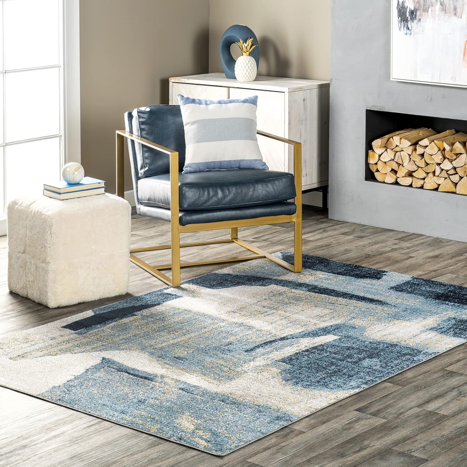 Amazon.com: nuLOOM Sherri Abstract 3x5 Machine Washable Accent Rug for ...