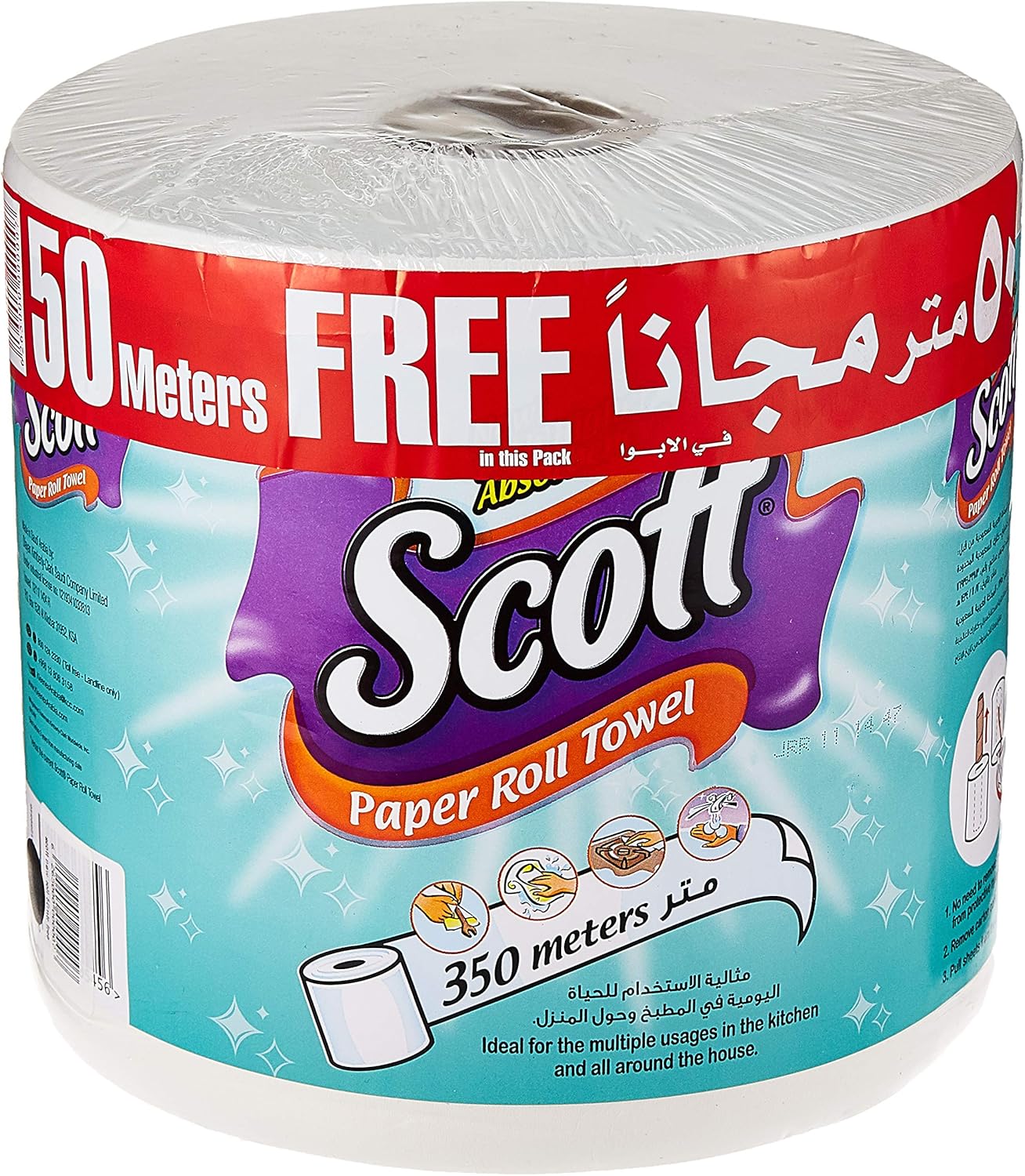 Scott Kitchen Towel Maxi Roll, 350 Meters: Buy Online at Best Price in ...