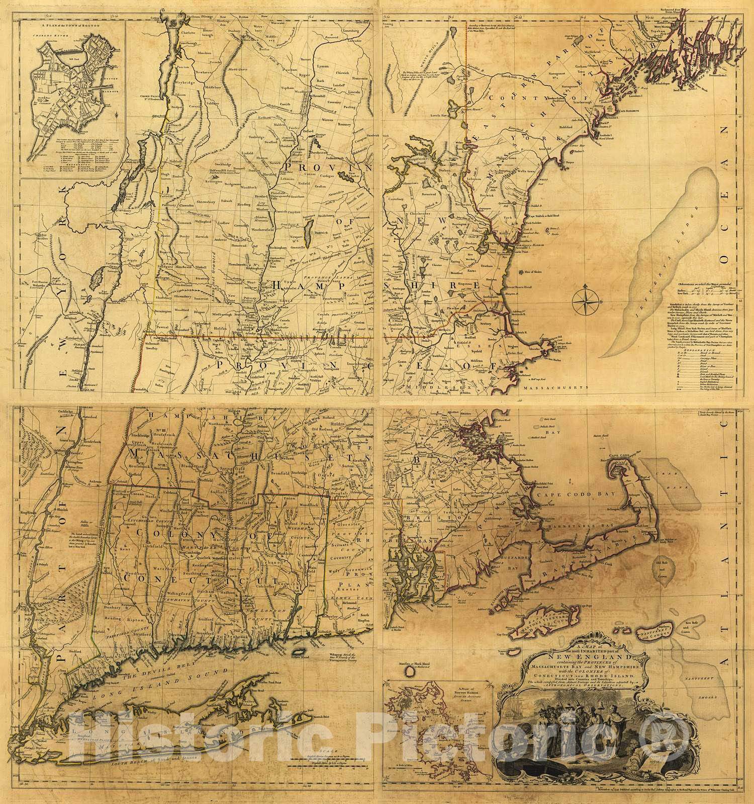 Buy Historic 1768 Wall - A General Topography of North America and The ...