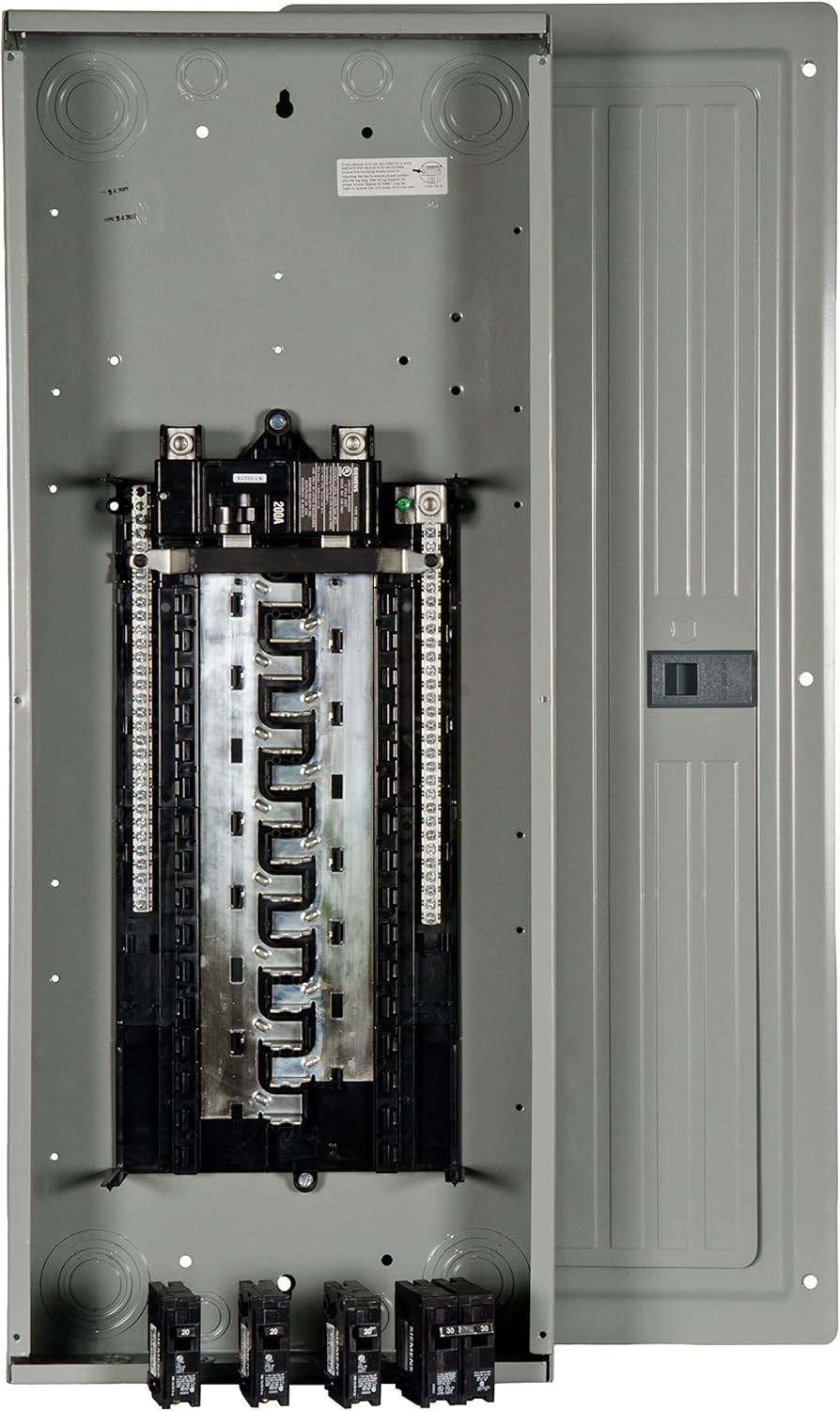 Siemens S3054B1200P 200-Amp Indoor Rated Main Breaker Load Center with ...