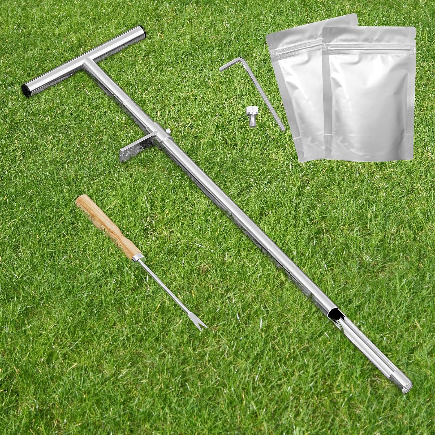 Amazon.com: SPECILITE 36" Soil Probe 304 Stainless Steel Straight Soil ...