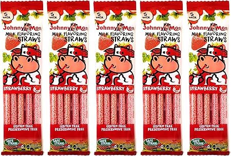 Amazon.com : Johnny Moo Delicious Quick Milk Flavoring Straws ...