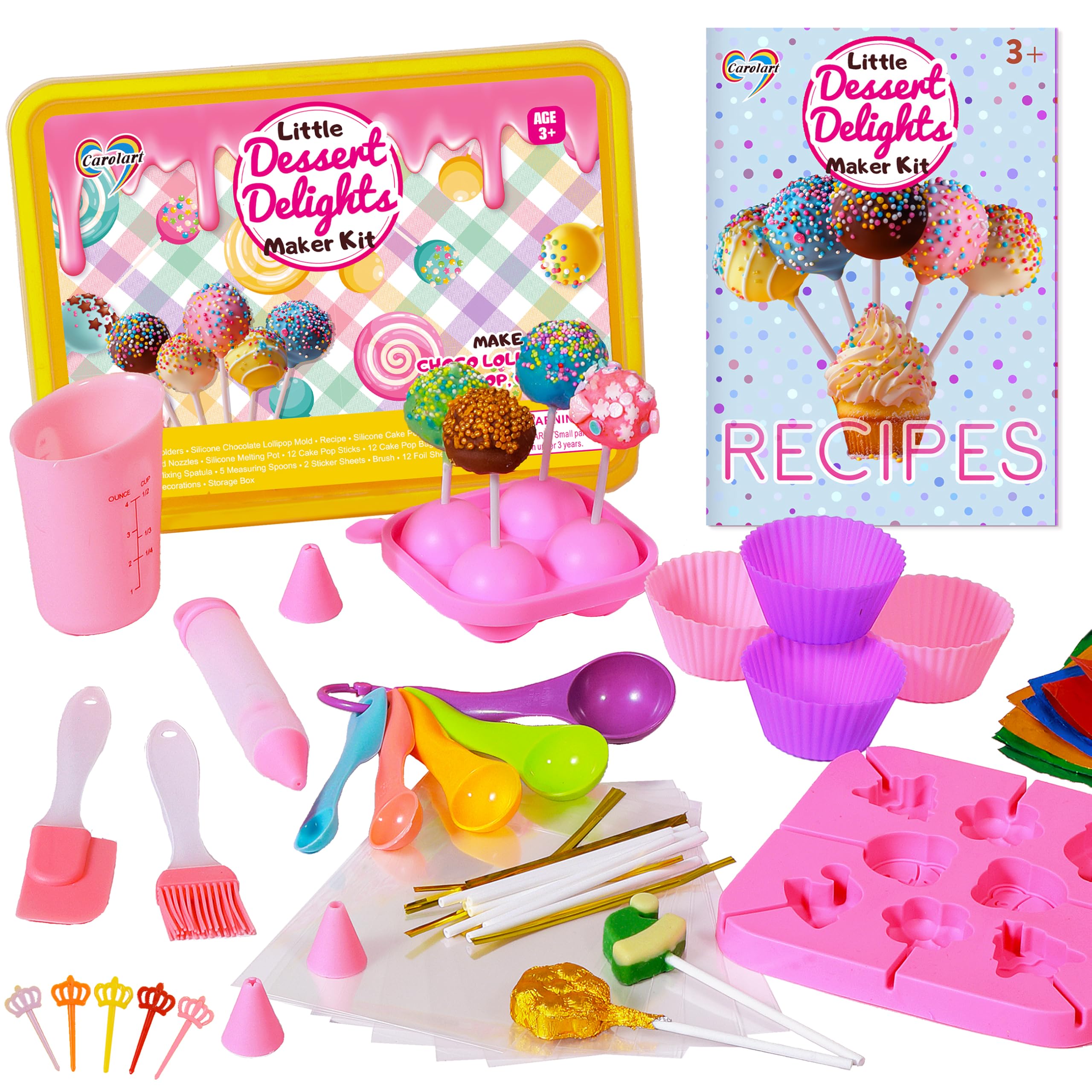 Amazon.com: Cake Pop Kit,Kids Baking Sets for Kids,Lollipop Making Kit ...