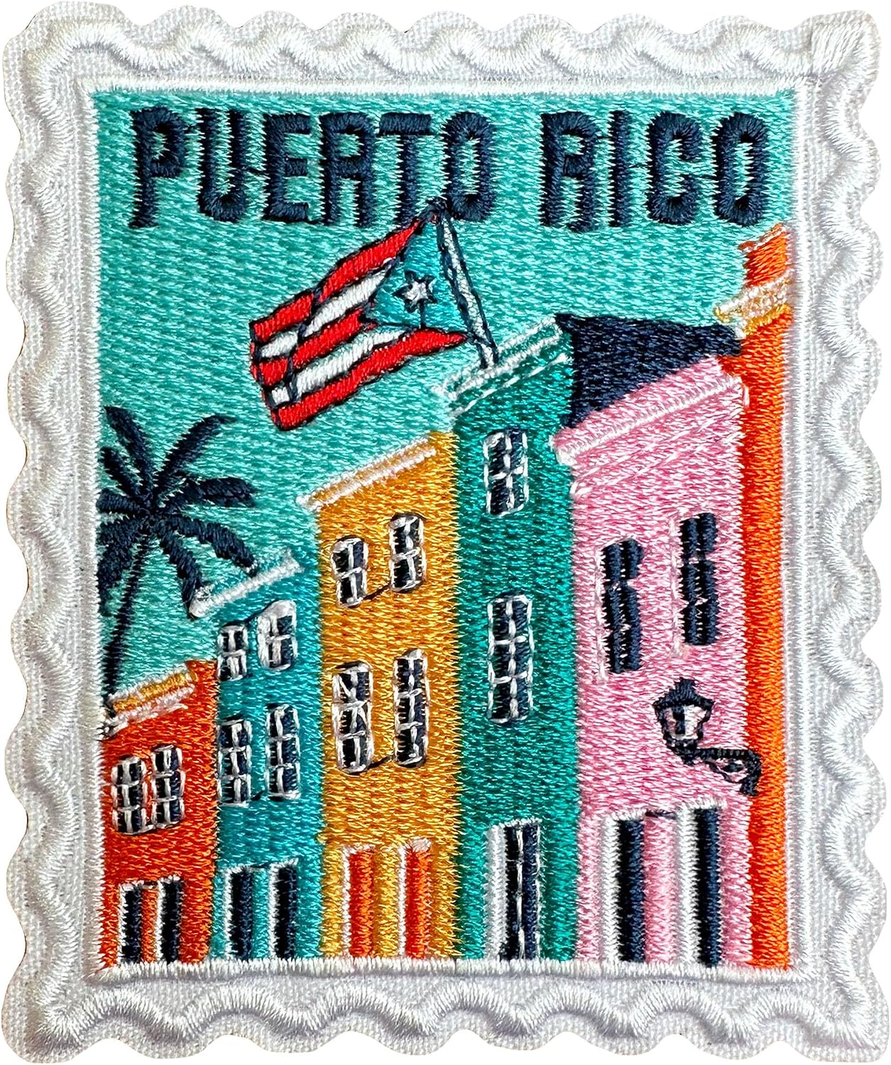 Amazon.com: Puerto Rico Patch Stamp Country Flag Island Mountains ...