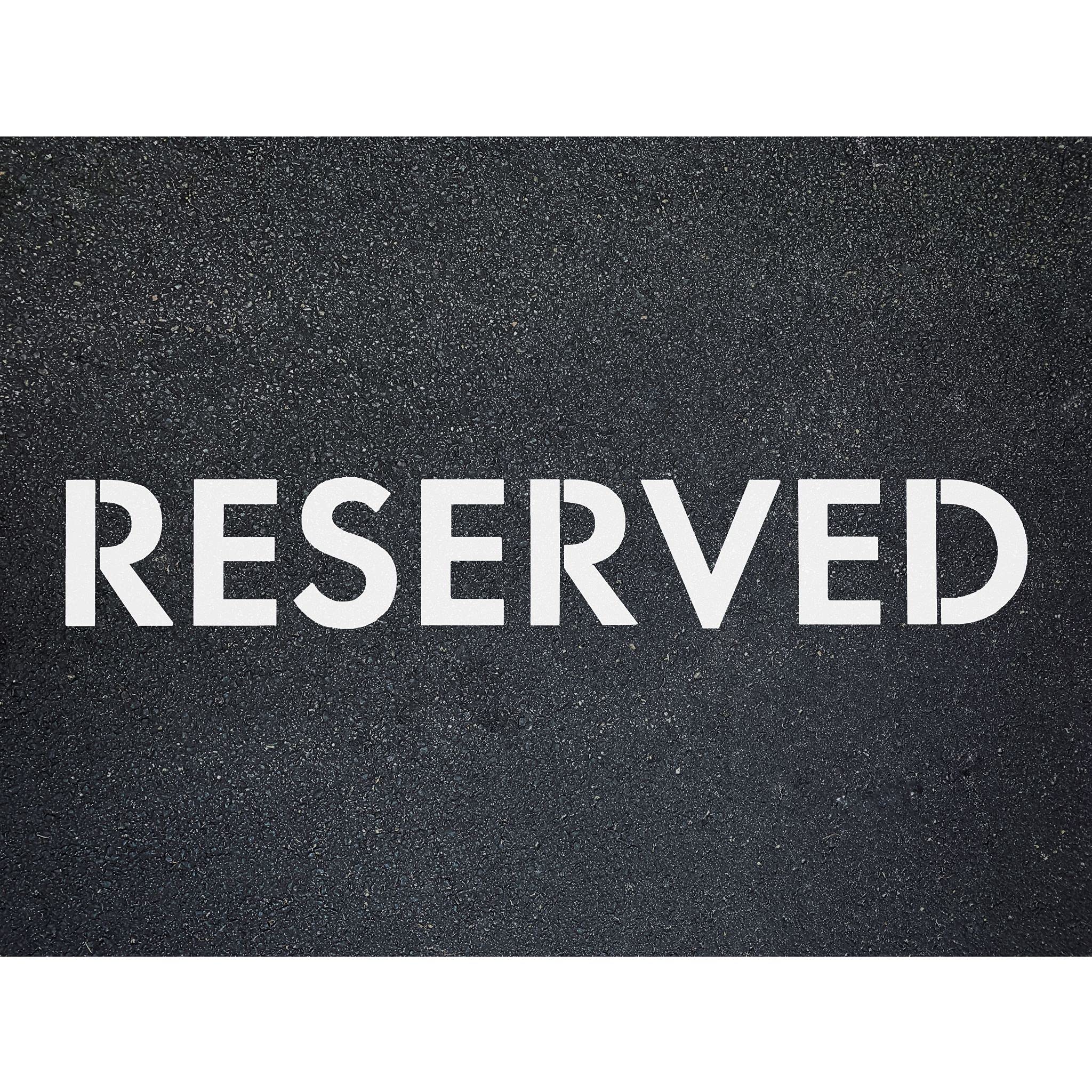Snapklik.com : APS 12" Reserved Parking Stencil For Lot Pavement ...