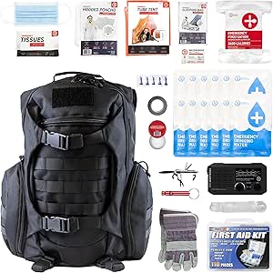 72 HRS Deluxe Emergency Preparedness Kits - 3 Day Survival Backpack or Bug Out Bags for ...