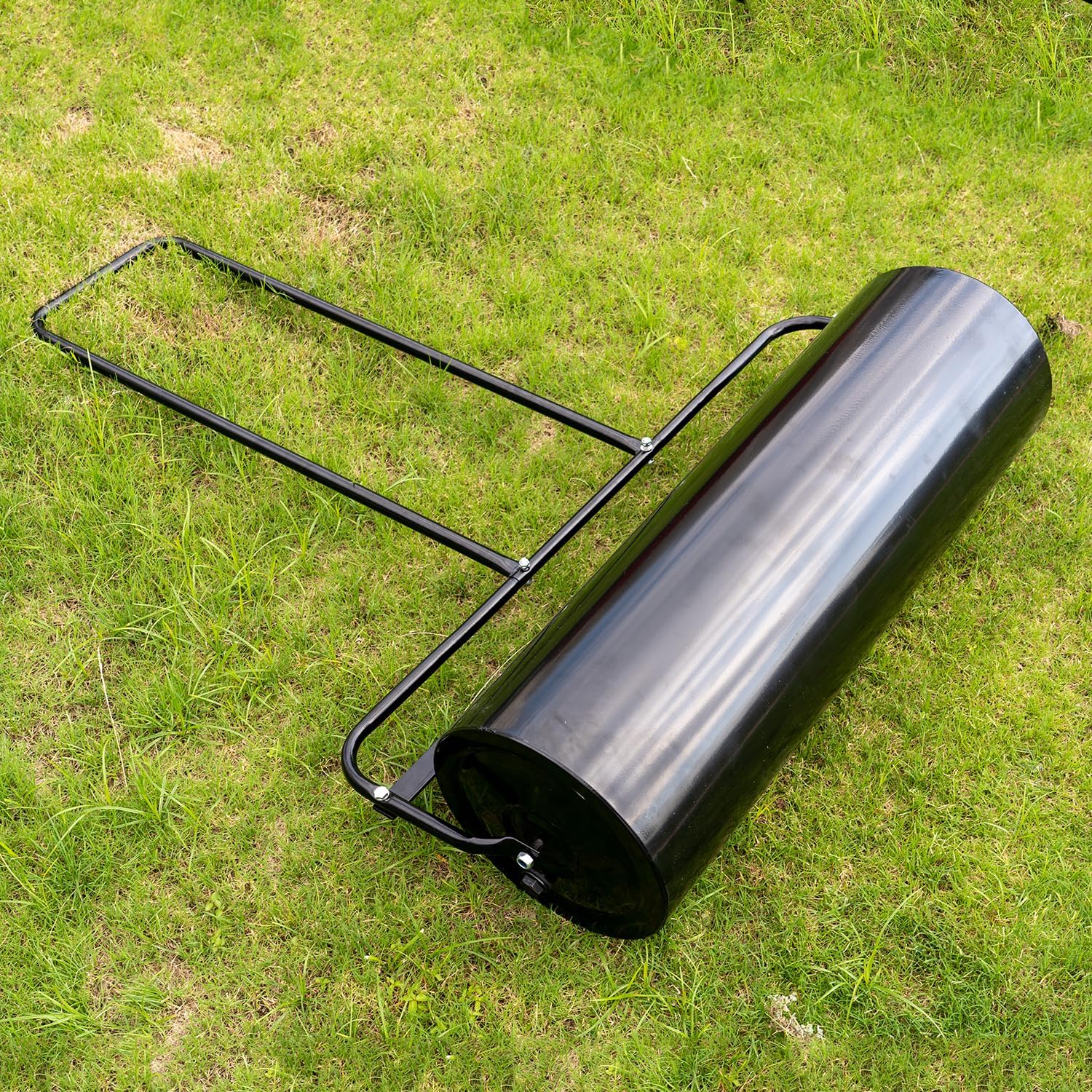 DIYTuning Heavy-Duty Lawn Roller 17 Gallon/63 L Push/Tow Behind Water ...