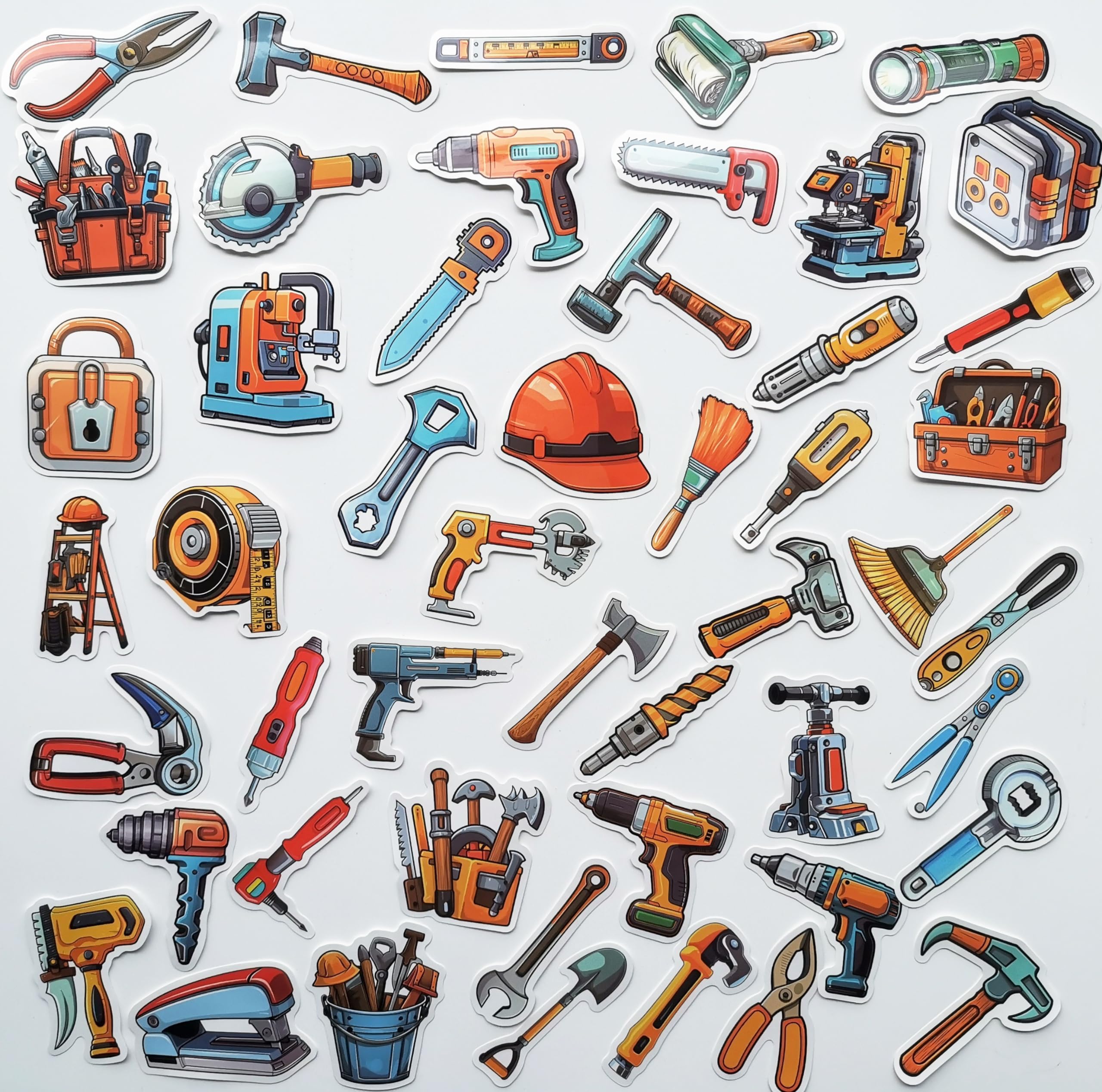 Amazon.com - 50Pcs Collection of Hand Tool Stickers for Toolbox Cool ...