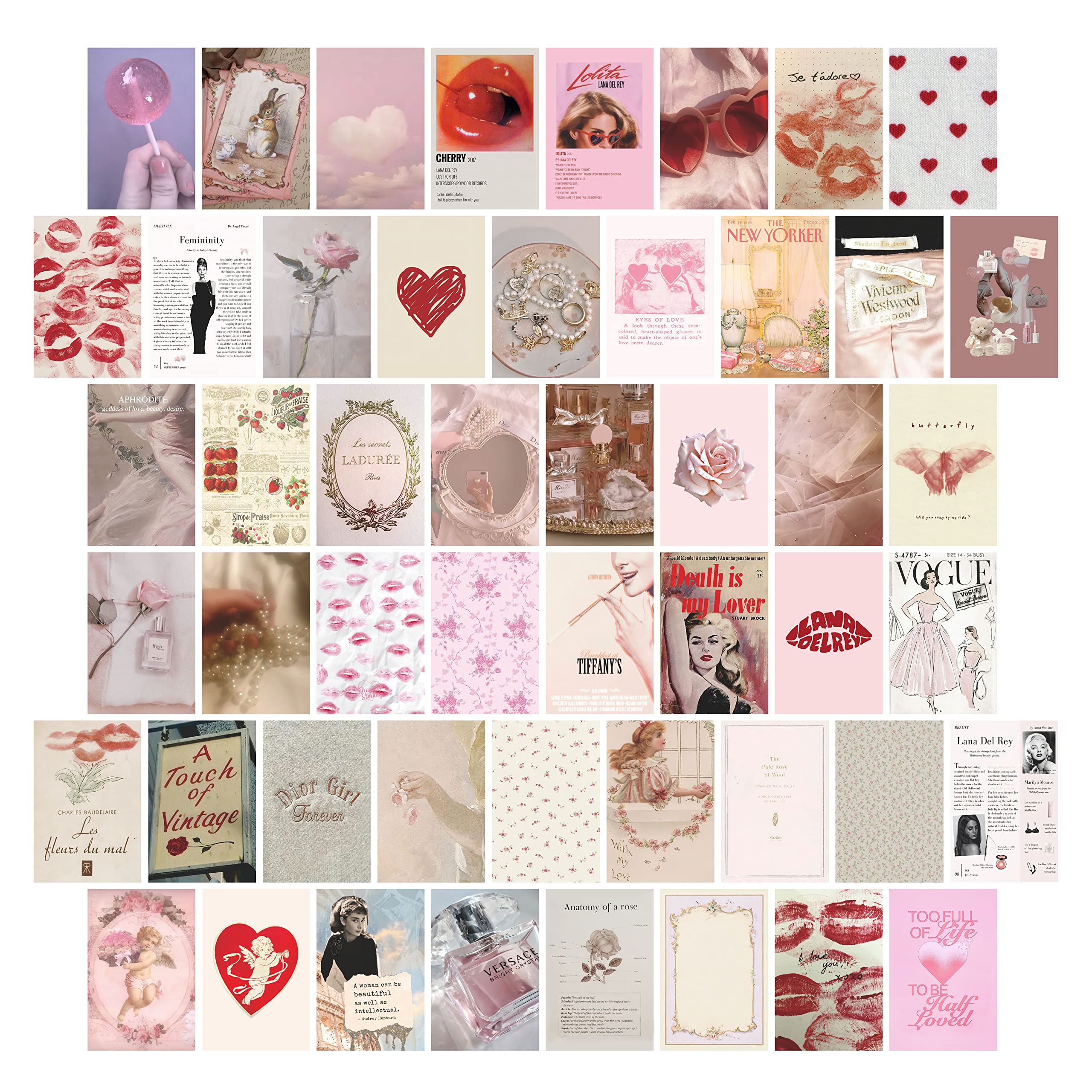 Buy TwoDays Coquette Room Decor Aesthetic, Coquette Wall Collage Kit ...